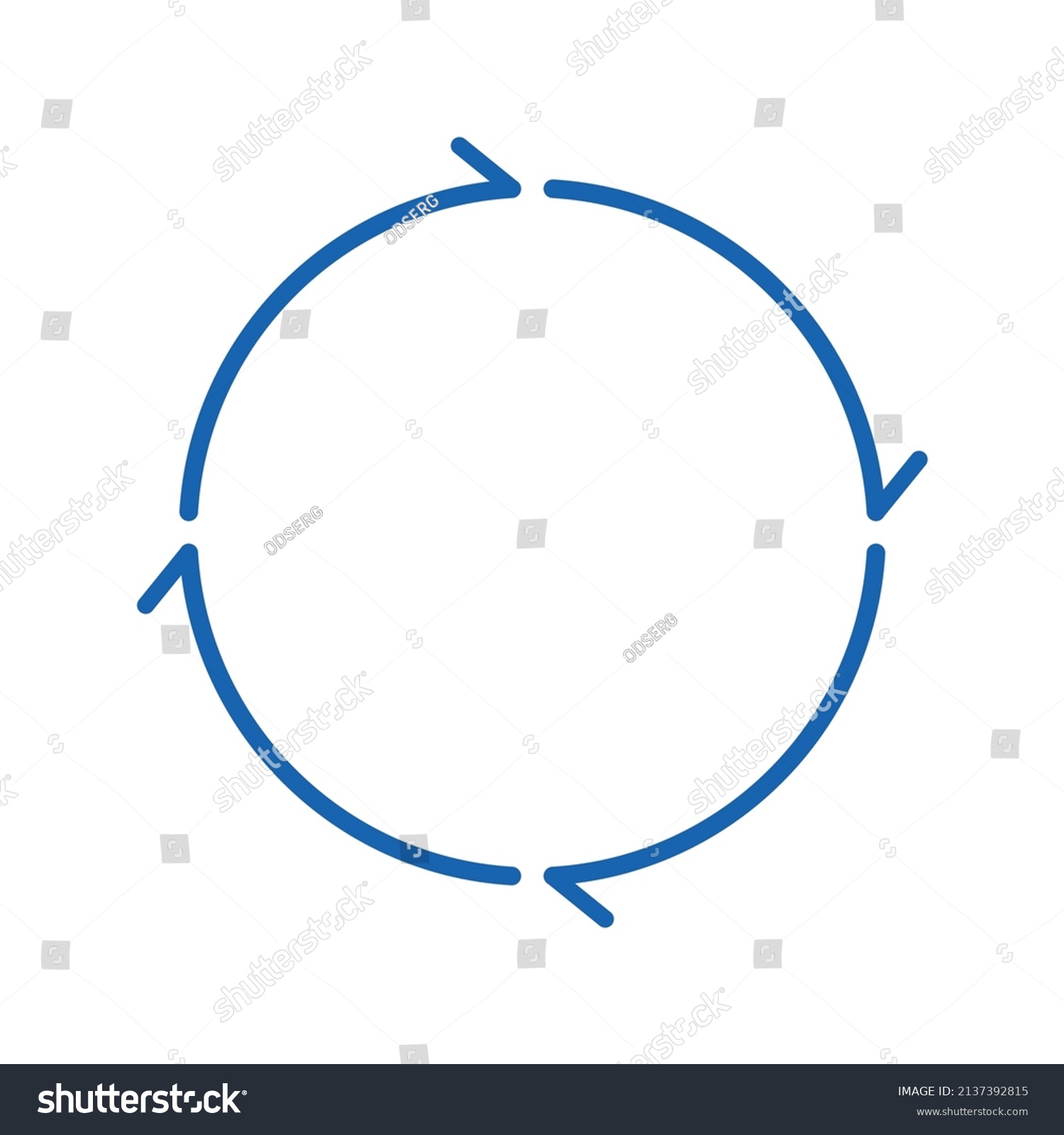 Circulation Image Rotation Arrow Symbol Design Stock Vector (Royalty ...
