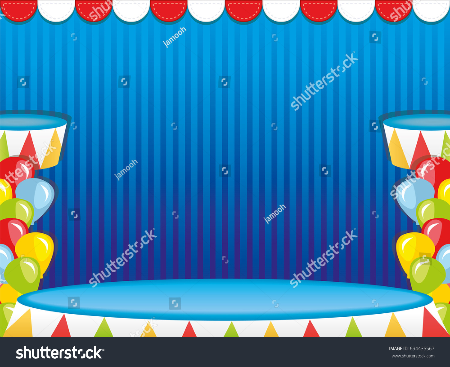 Circus Background Cartoon Vector Illustration: vector de stock (libre ...