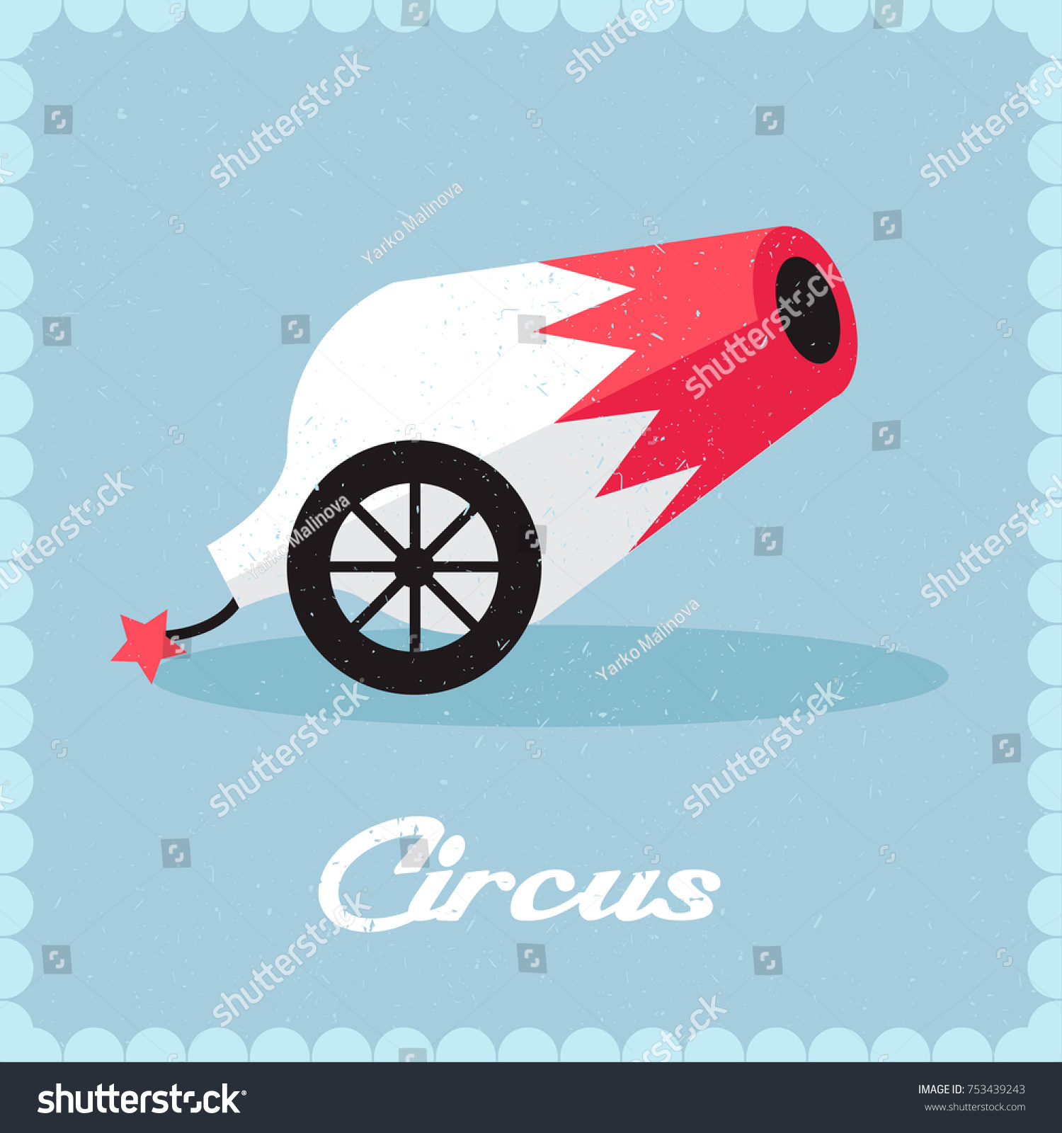 Circus Gun Vector Illustration On Circus Stock Vector (Royalty Free ...