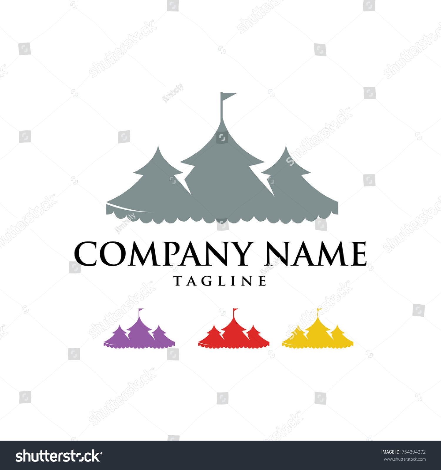 Circus Tent Carnival Fair Logo Vector 库存矢量图（免版税）754394272 | Shutterstock