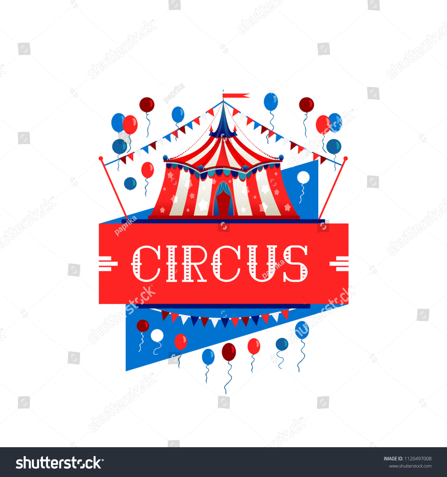 Circus Tent Sign Stock Vector (Royalty Free) 1120497008 | Shutterstock