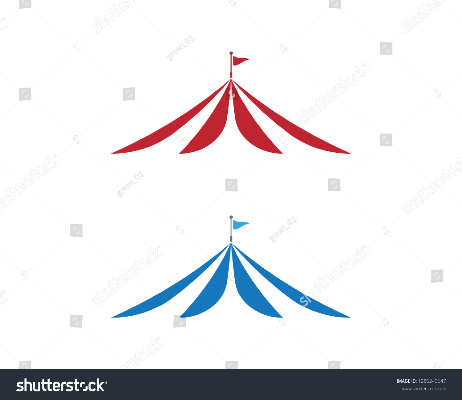 Circus Vector Illustration Design Logo Emblems Stock Vector (Royalty ...
