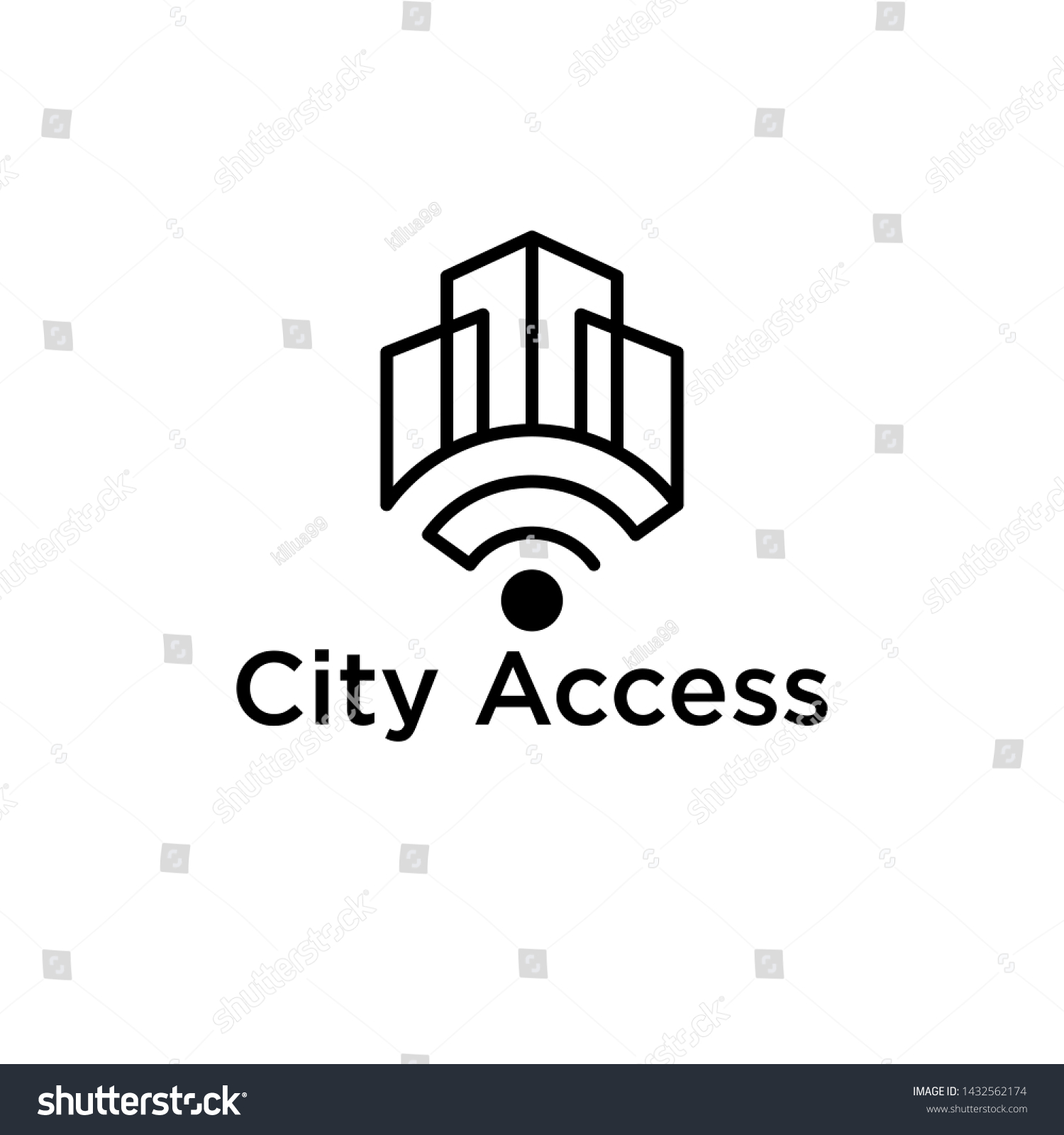 City Access Logo Design Aplication Stock Vector (Royalty Free ...