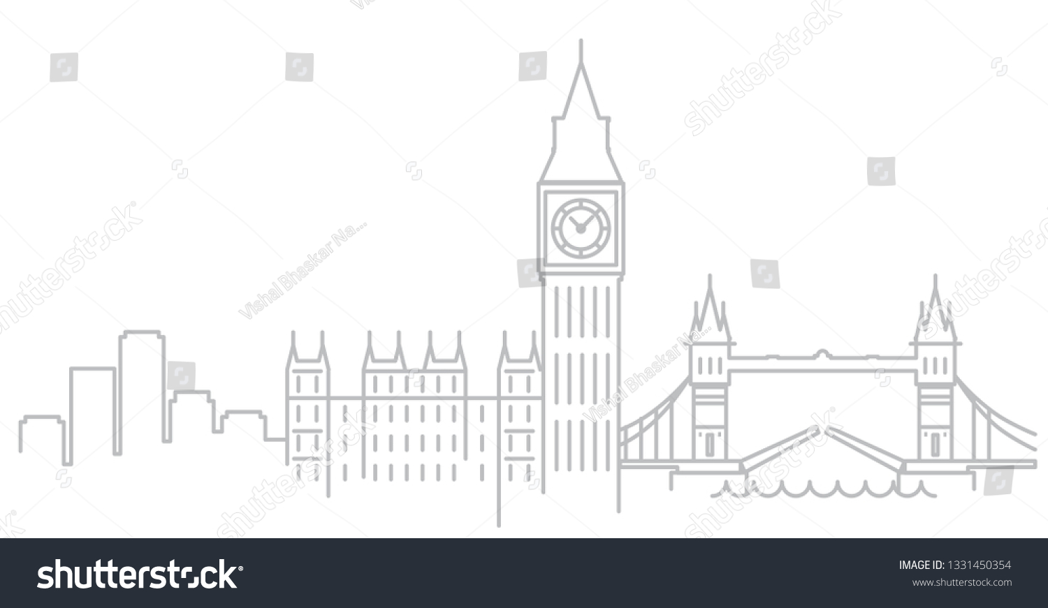 City Bridge Vector Stock Vector (Royalty Free) 1331450354 | Shutterstock