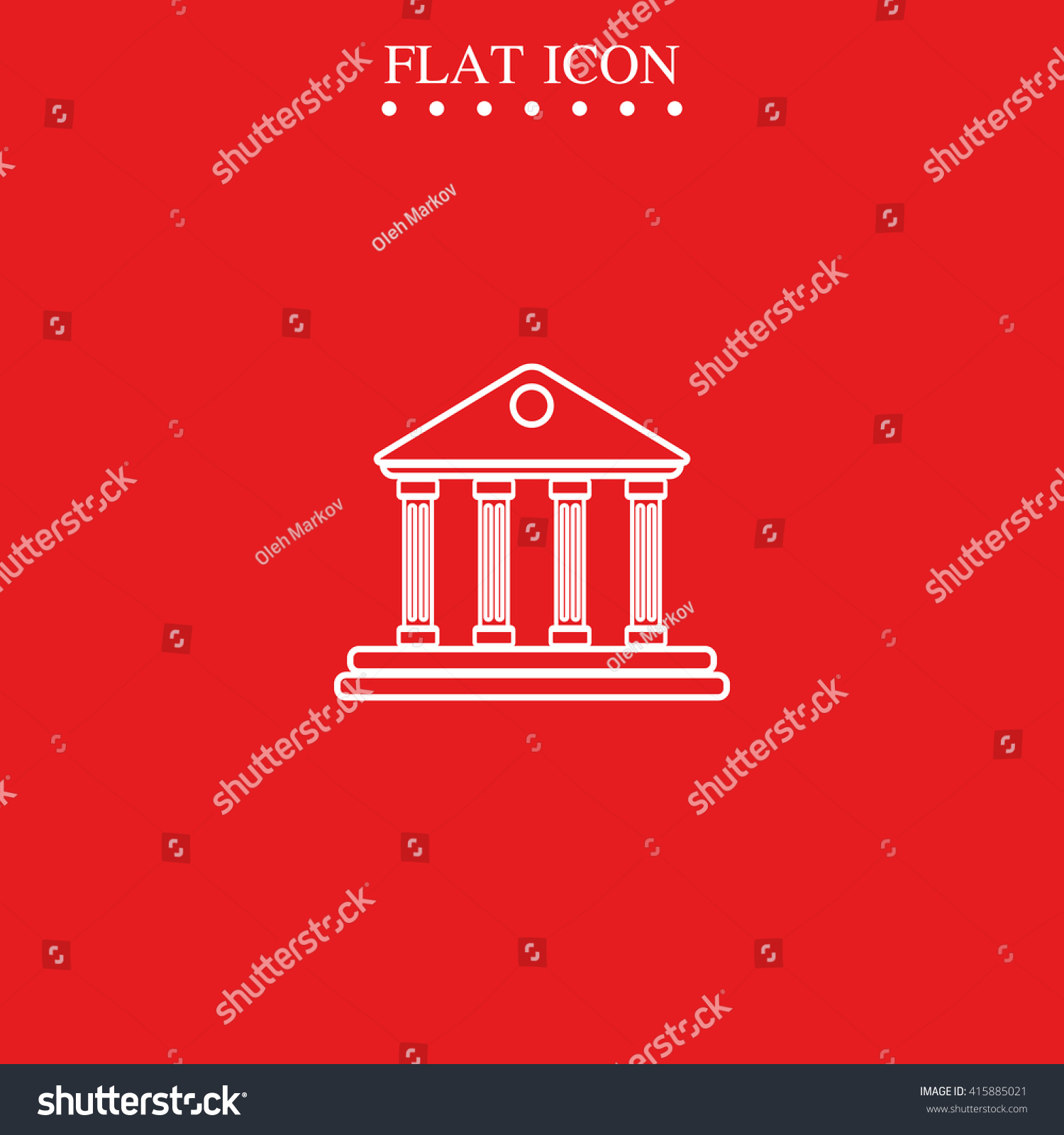 City Hall Icon: เวกเตอร์สต็อก (ปลอดค่าลิขสิทธิ์) 415885021