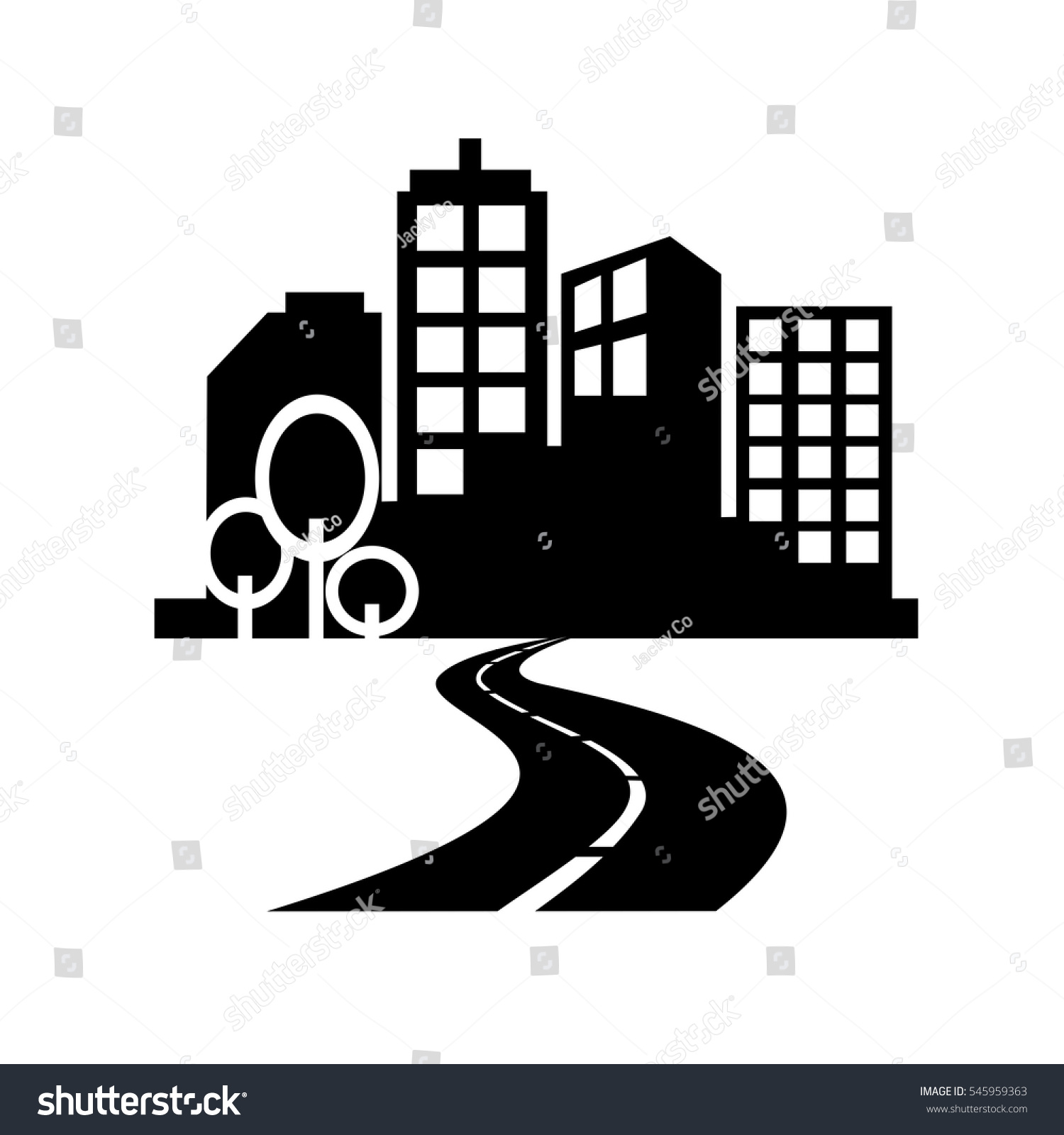 City Icons Vector Stock Vector (Royalty Free) 545959363 | Shutterstock