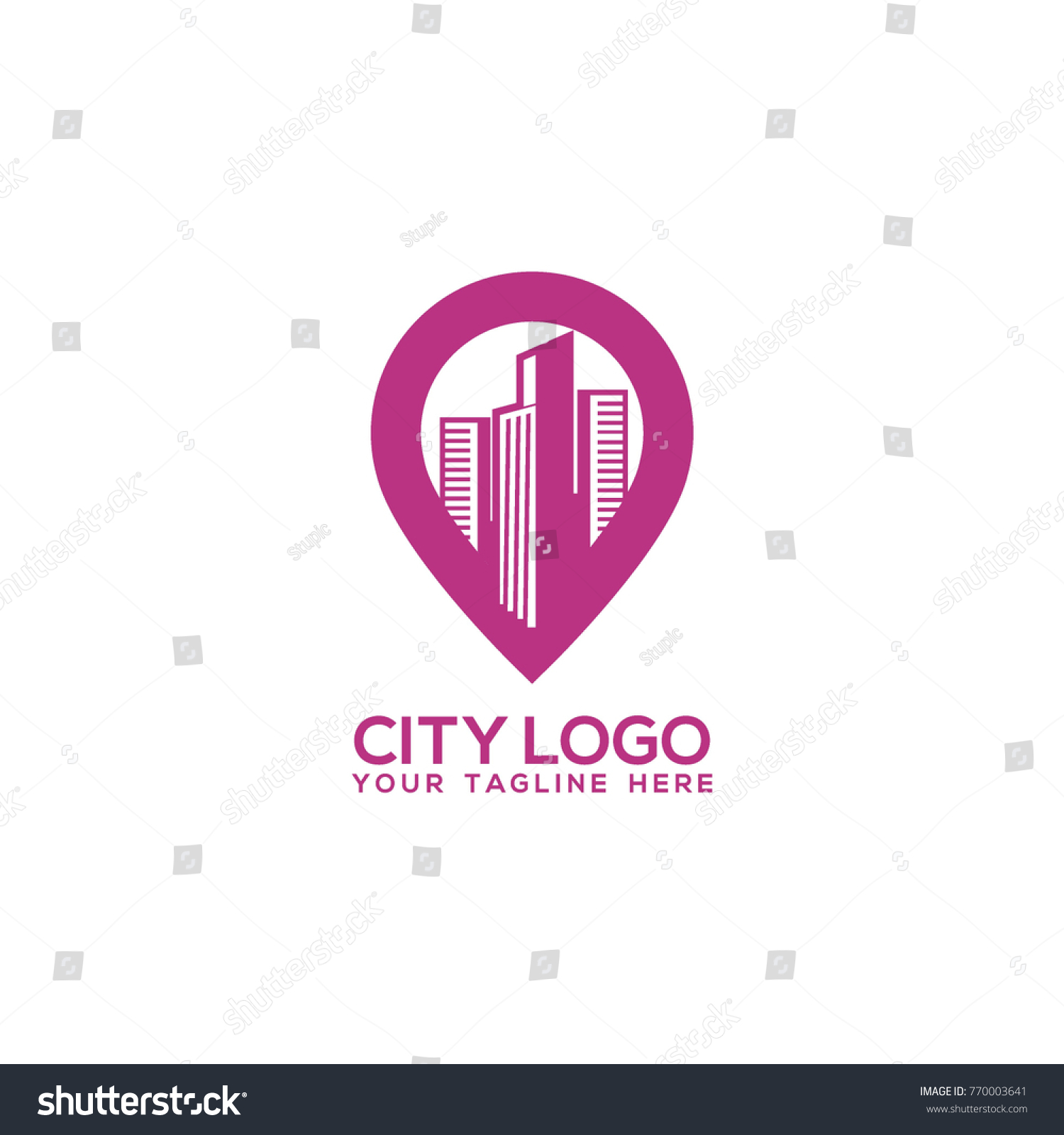 City Logo Vector Design Stock Vector (Royalty Free) 770003641 ...
