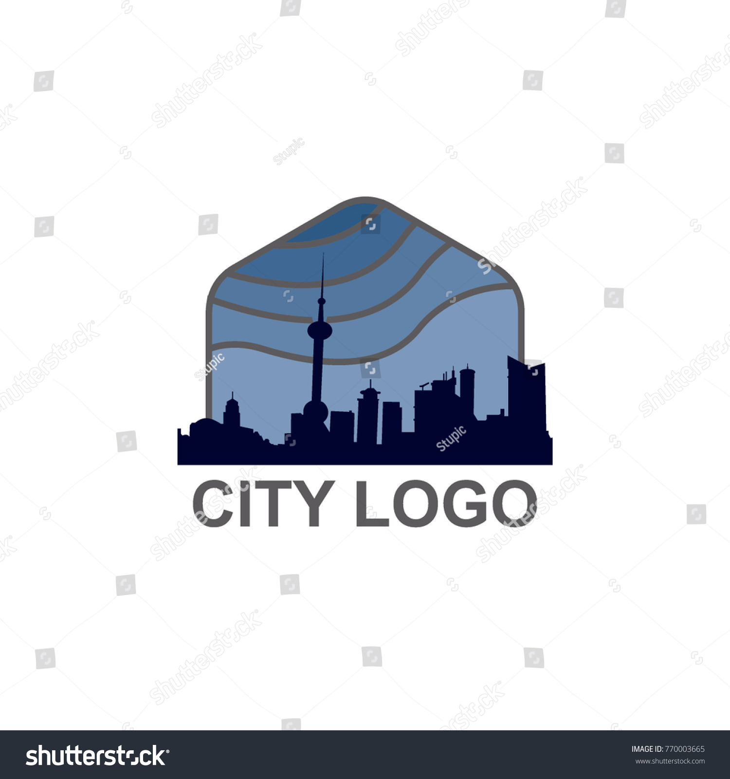City Logo Vector Design Stock Vector (Royalty Free) 770003665 ...