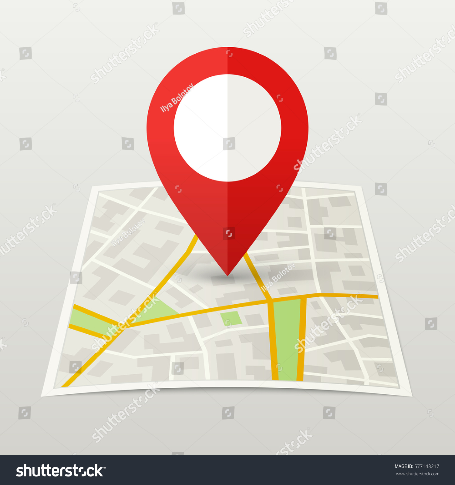 City Map Marker Stock Vector 577143217 - Shutterstock