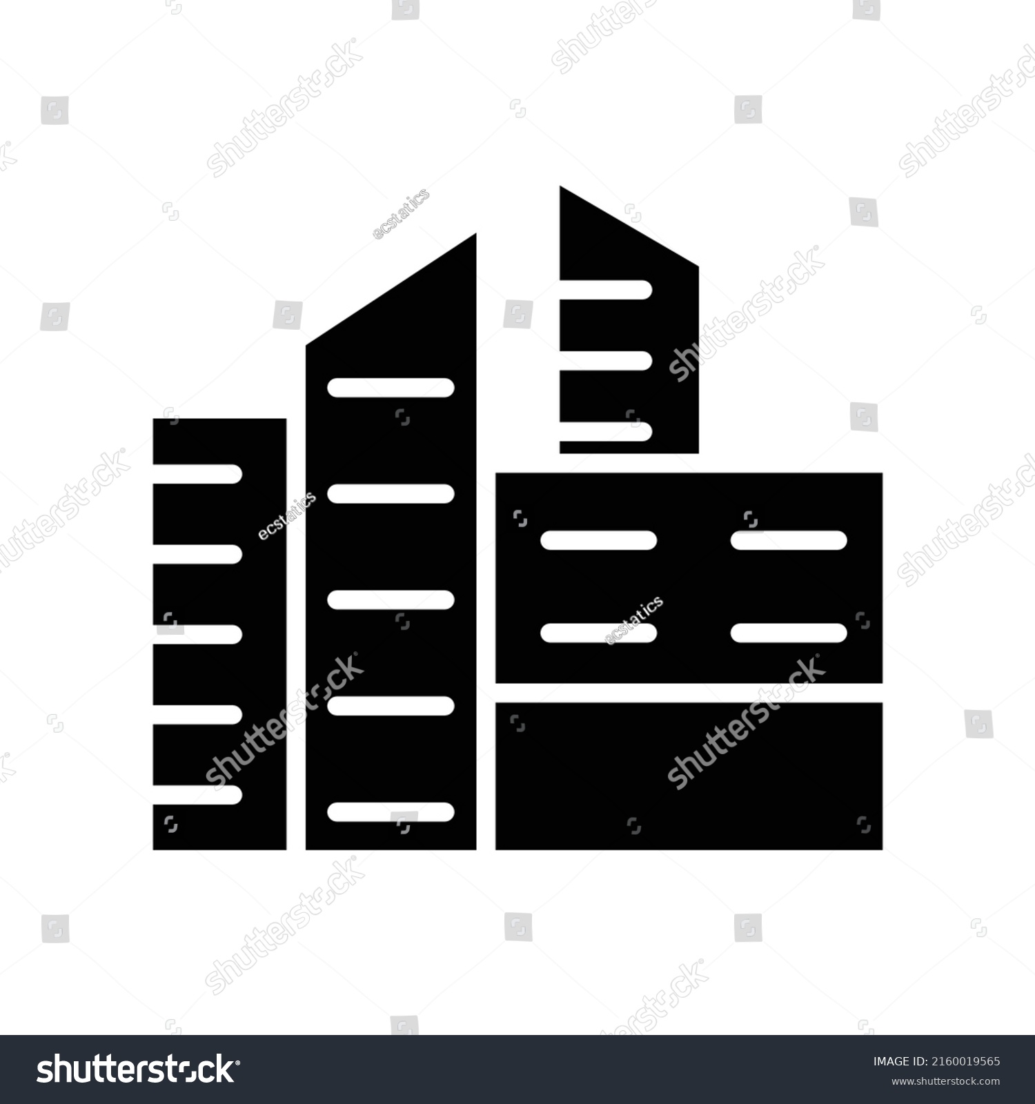 City New Icon Simple Vector Stock Vector (Royalty Free) 2160019565 ...