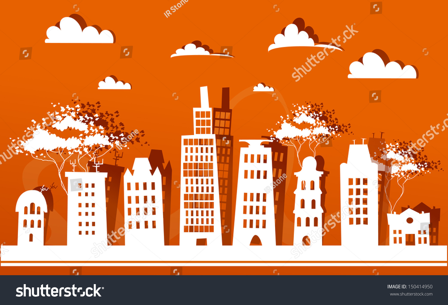 City Street Background Stock Vector (Royalty Free) 150414950 | Shutterstock