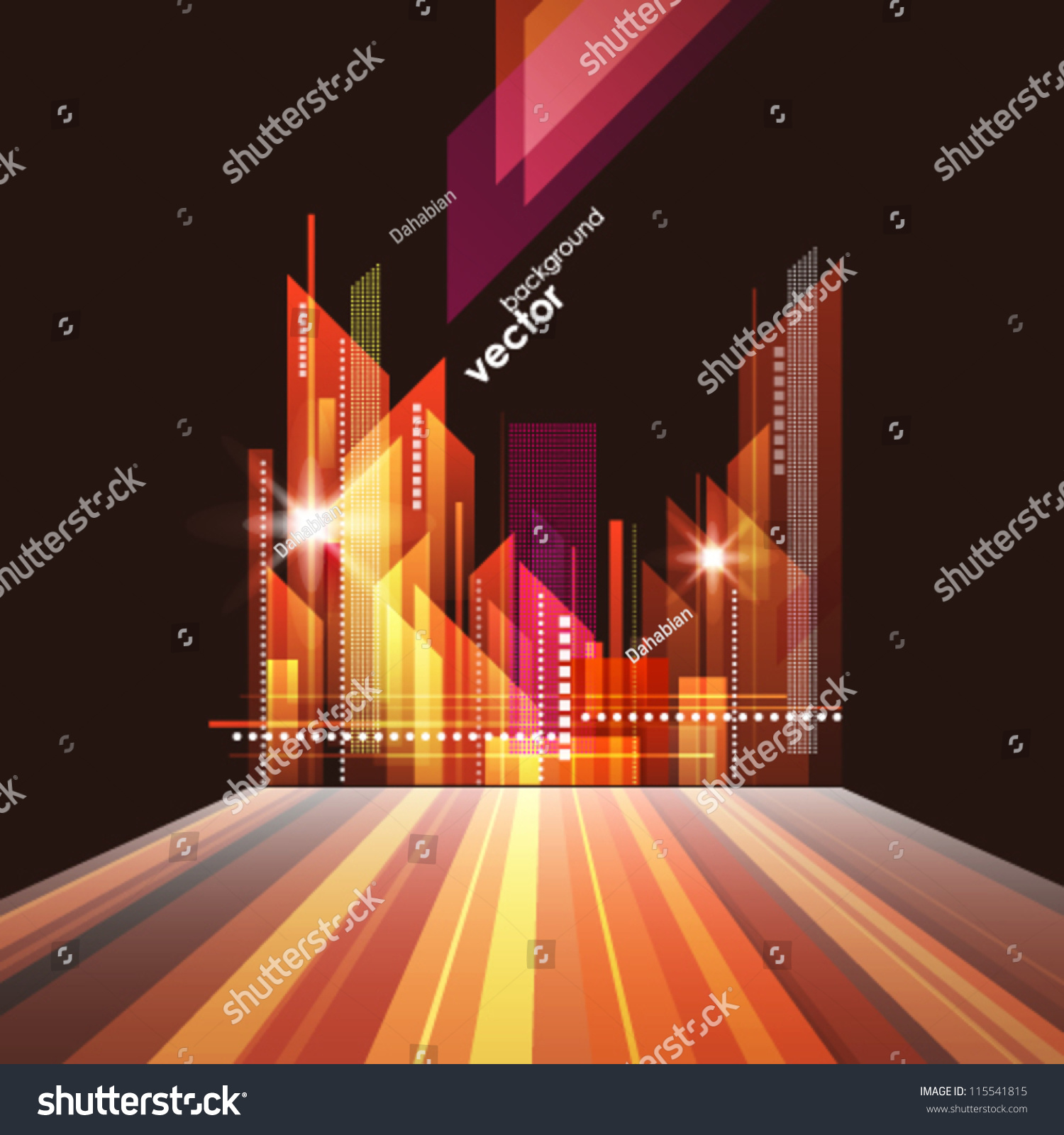 Cityscape Stock Vector (Royalty Free) 115541815 | Shutterstock