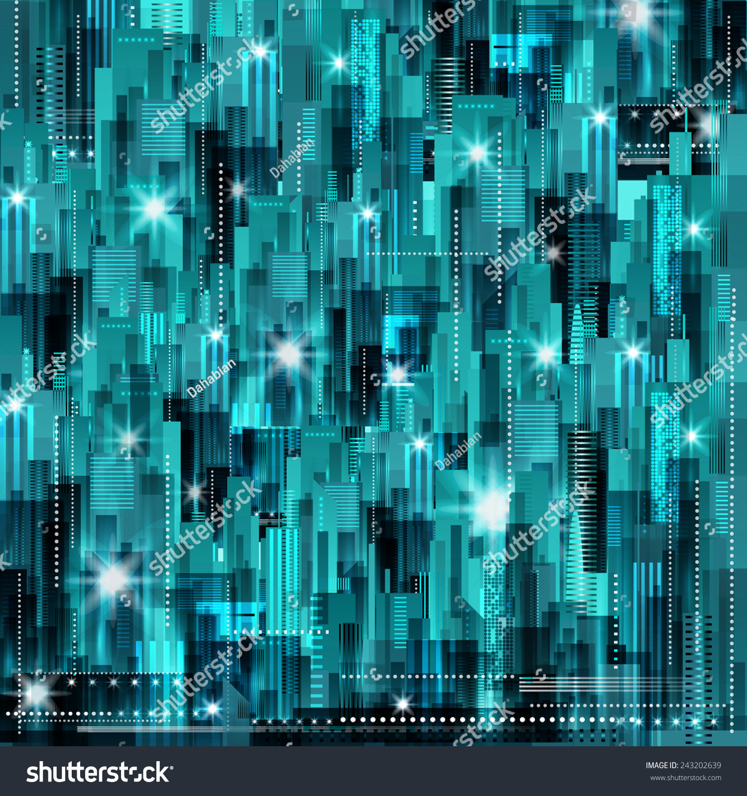 Cityscape Background Stock Vector (Royalty Free) 243202639 | Shutterstock