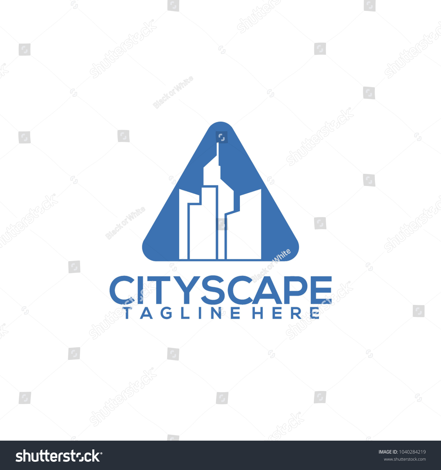 Cityscape Logo Design Stock Vector (Royalty Free) 1040284219 | Shutterstock