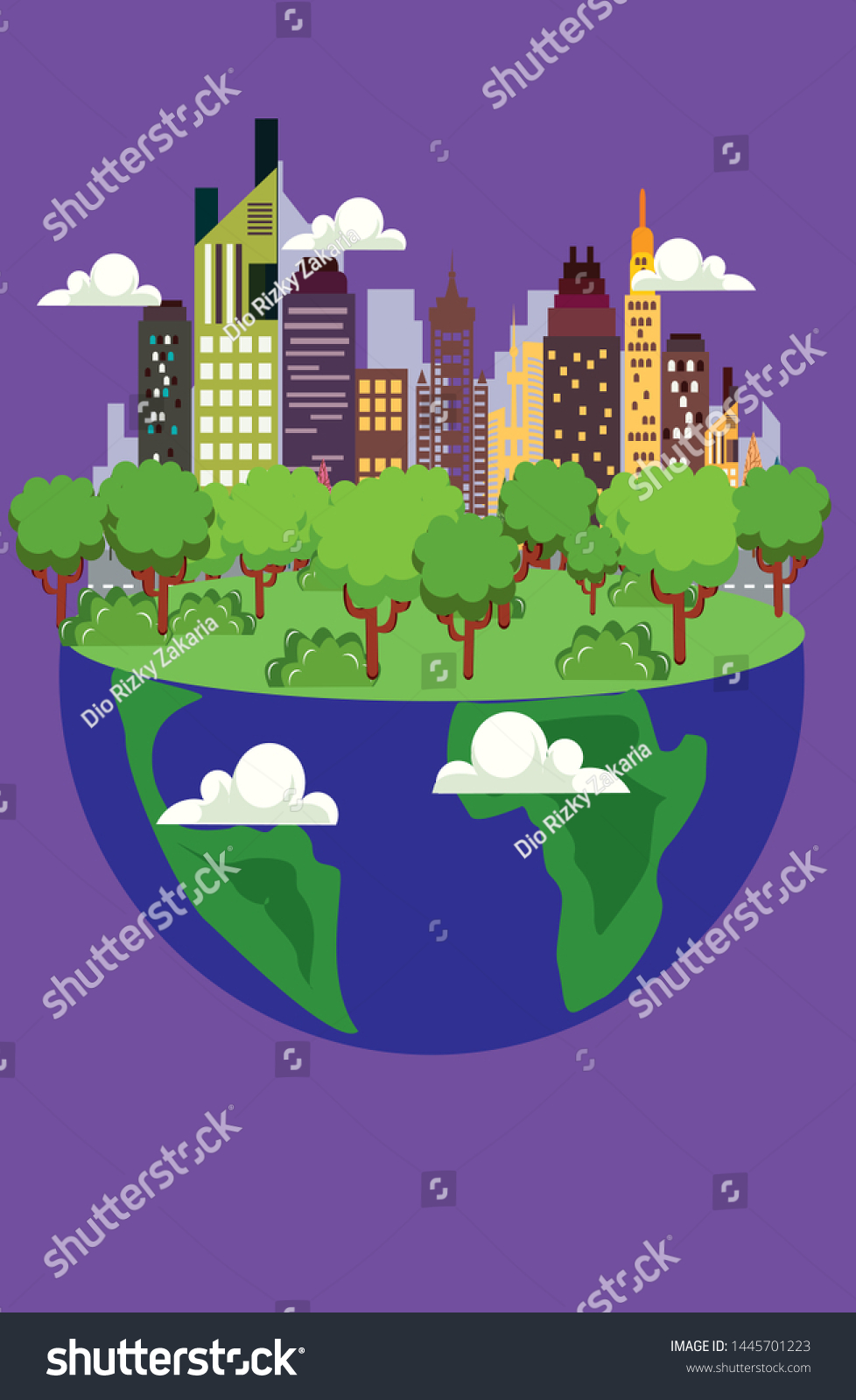 Cityscape Scheme Design Crowded High Buildings Stock Vector (Royalty ...