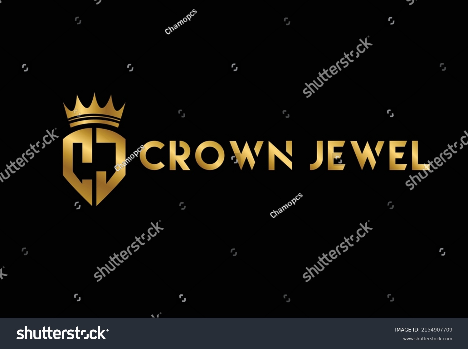 Cj Crown Logo Vector Illustration Stock Vector (Royalty Free ...