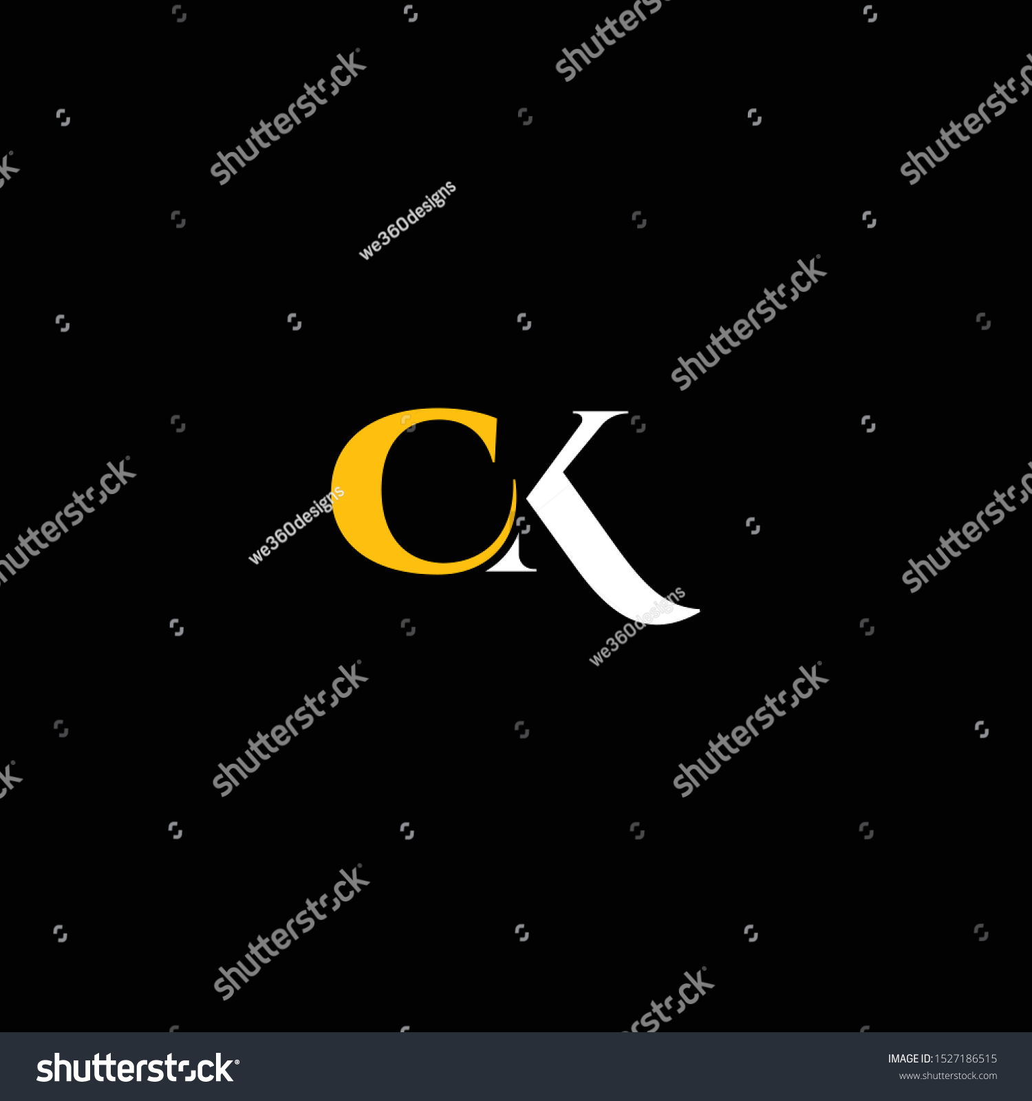 Ck Icon Logo Vector Graphic Stock Vector (Royalty Free) 1527186515 ...