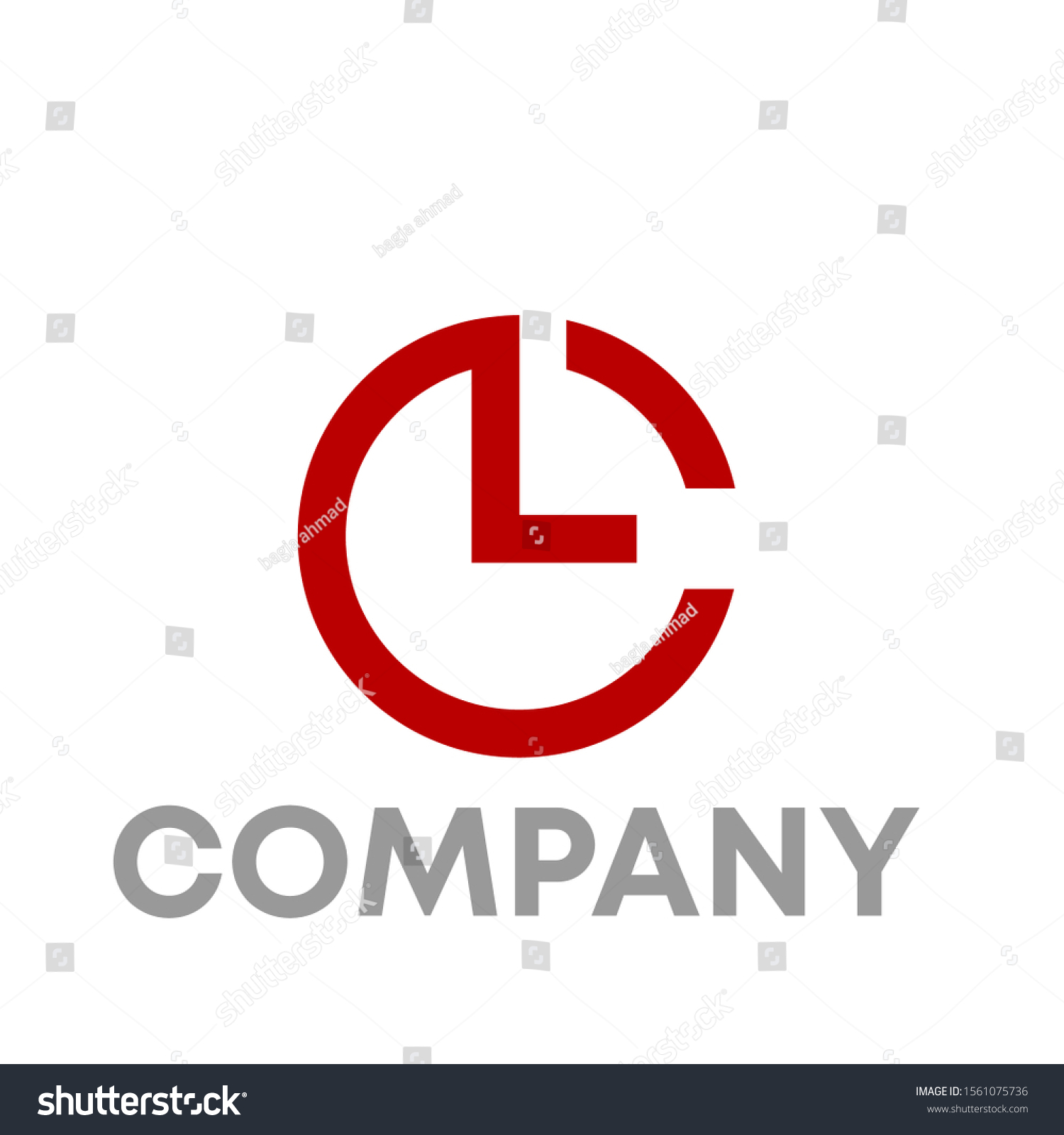 Cl Logo Vector Design Template Sign Stock Vector (Royalty Free) 1561075736