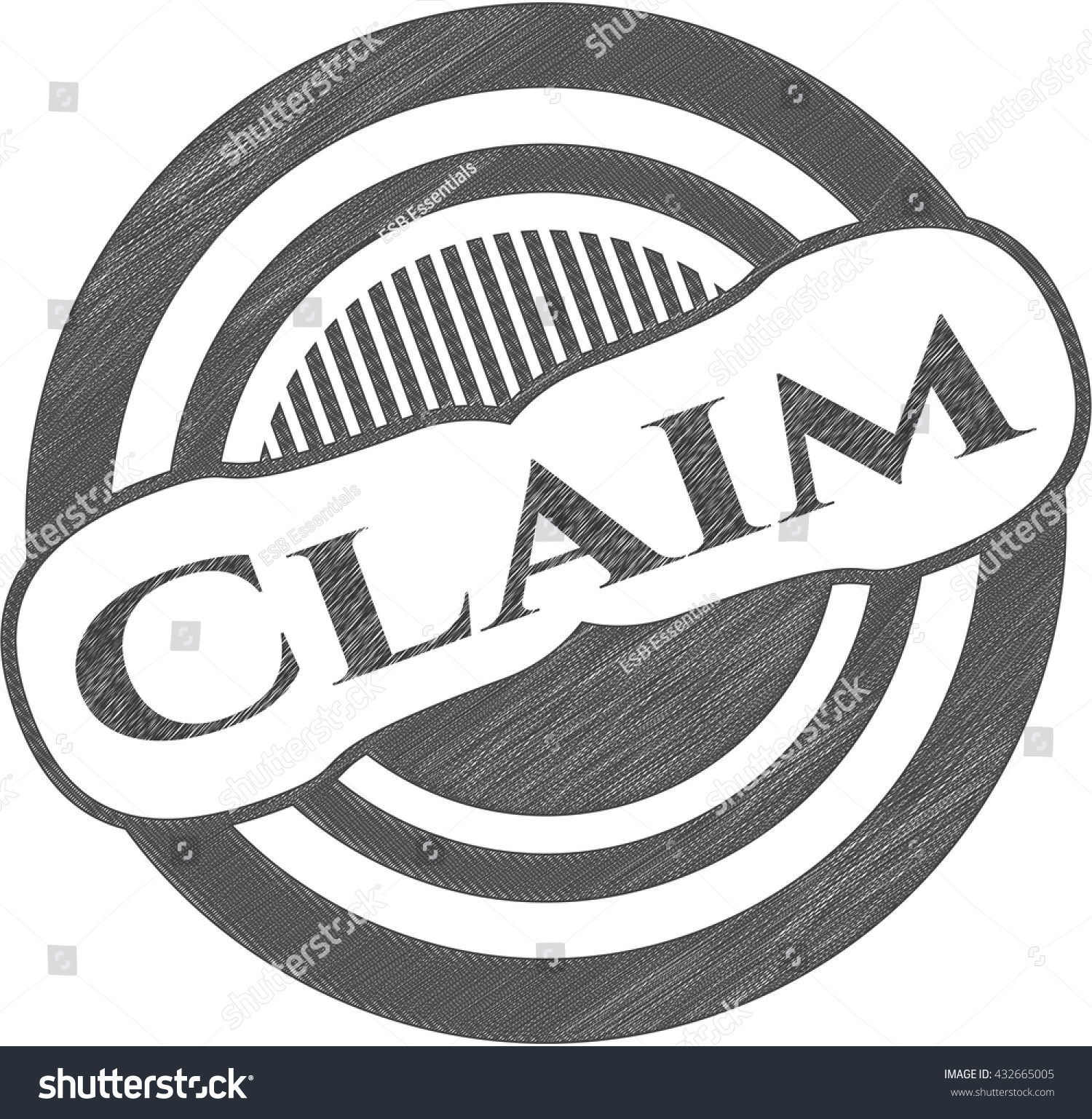 Claim Drawn Pencil Stock Vector (Royalty Free) 432665005 | Shutterstock