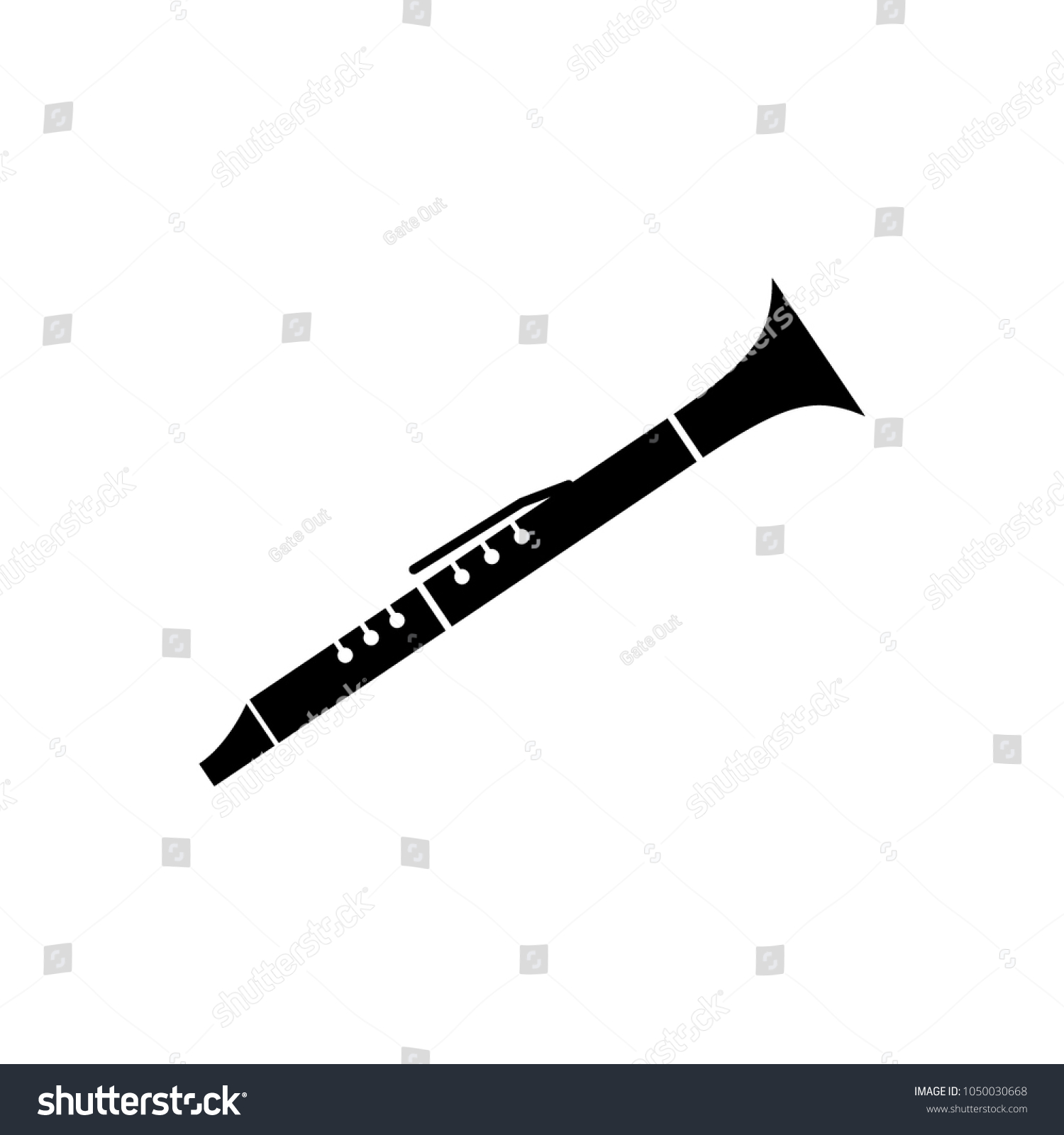 Clarinet Sign Template: เวกเตอร์สต็อก (ปลอดค่าลิขสิทธิ์) 1050030668 ...