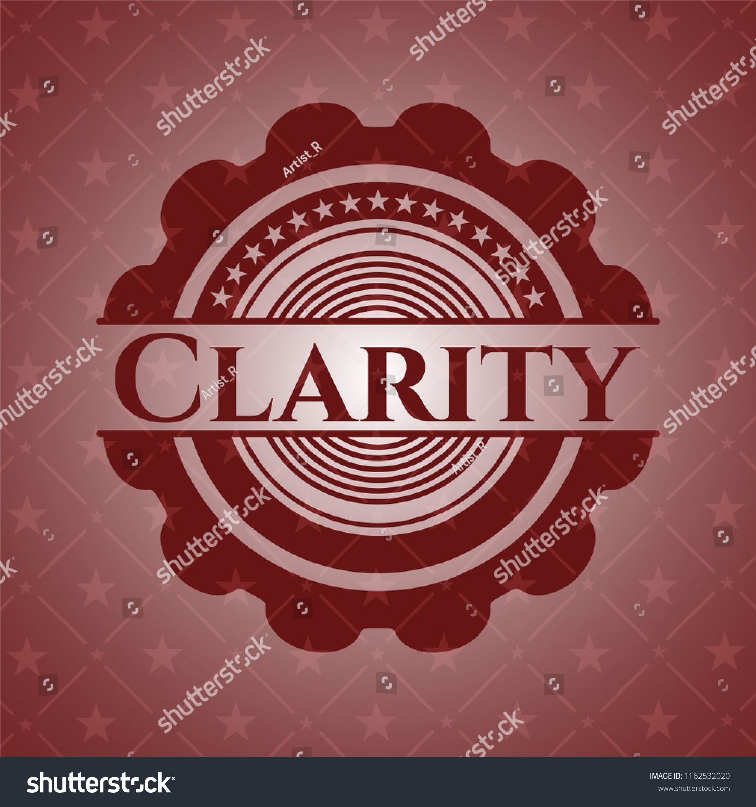 Clarity Red Emblem Stock Vector (Royalty Free) 1162532020 | Shutterstock