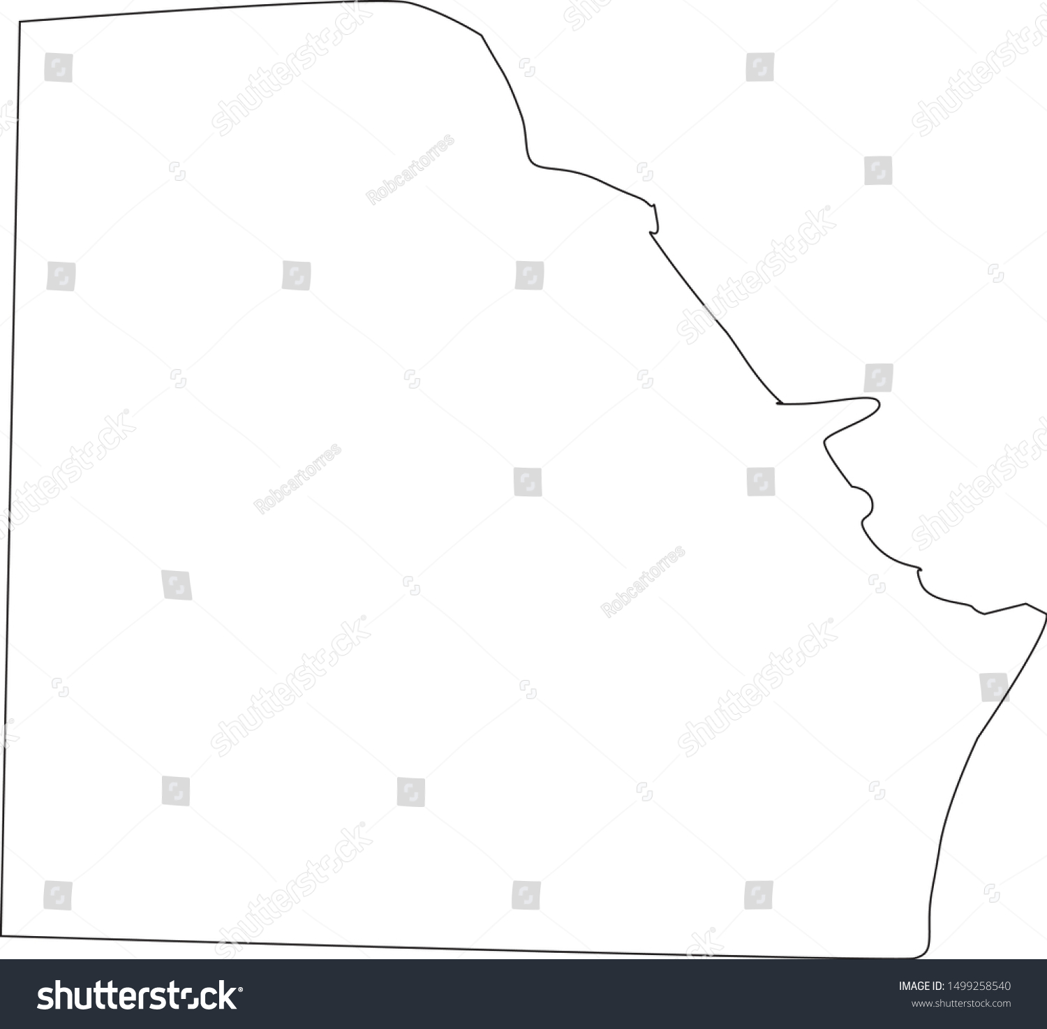 Clark County Map Missouri State Stock Vector (Royalty Free) 1499258540 ...