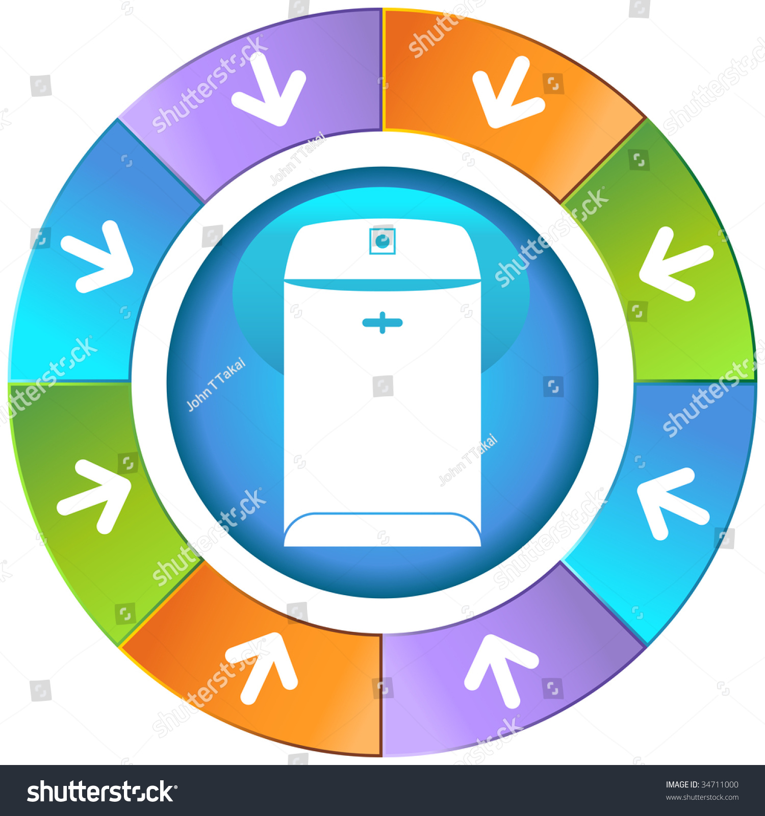 Clasp Envelope Icon Wheel Stock Vector (Royalty Free) 34711000 ...