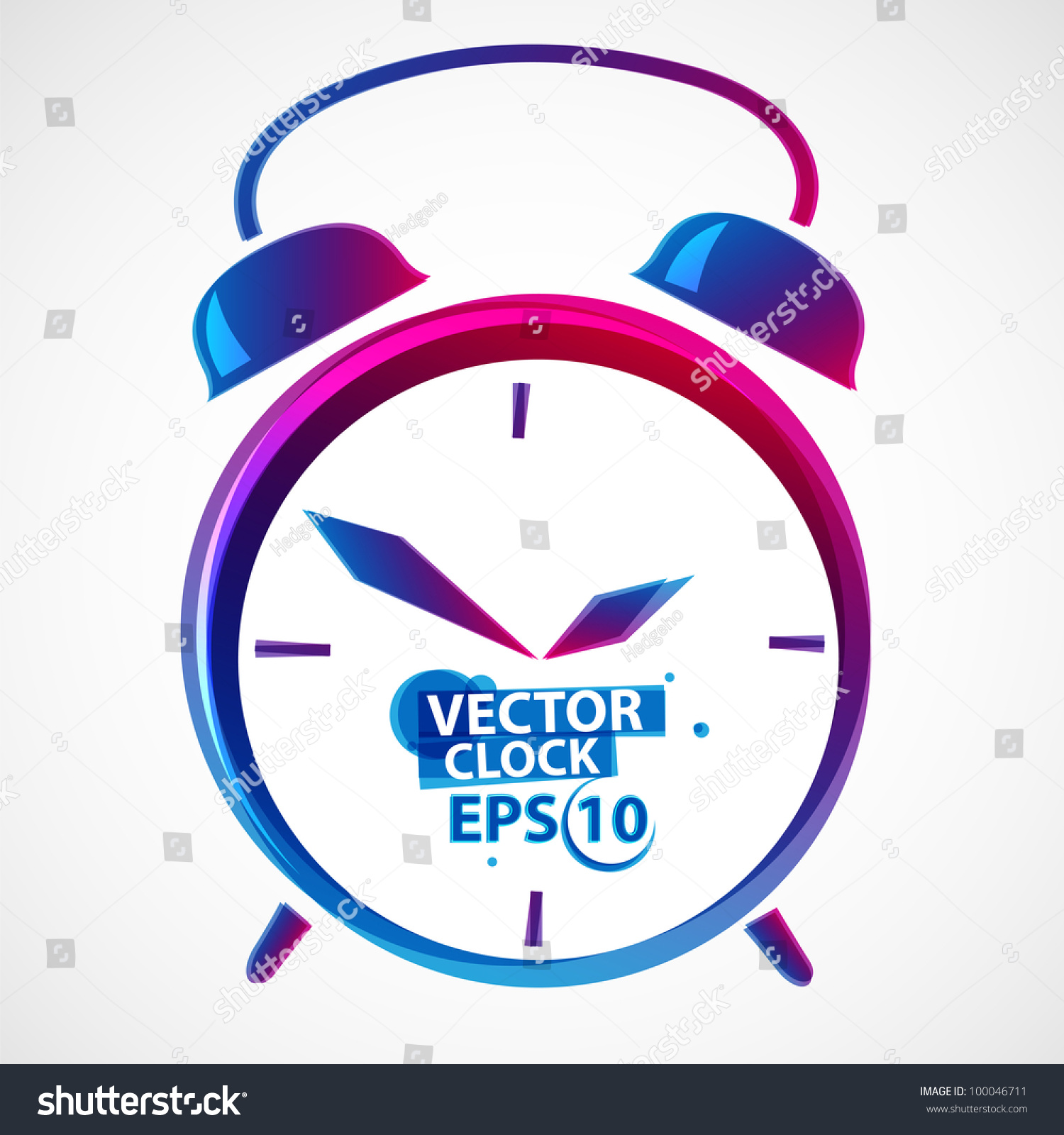 Classic Alarm Clock Vector Illustration Stock Vector (Royalty Free ...