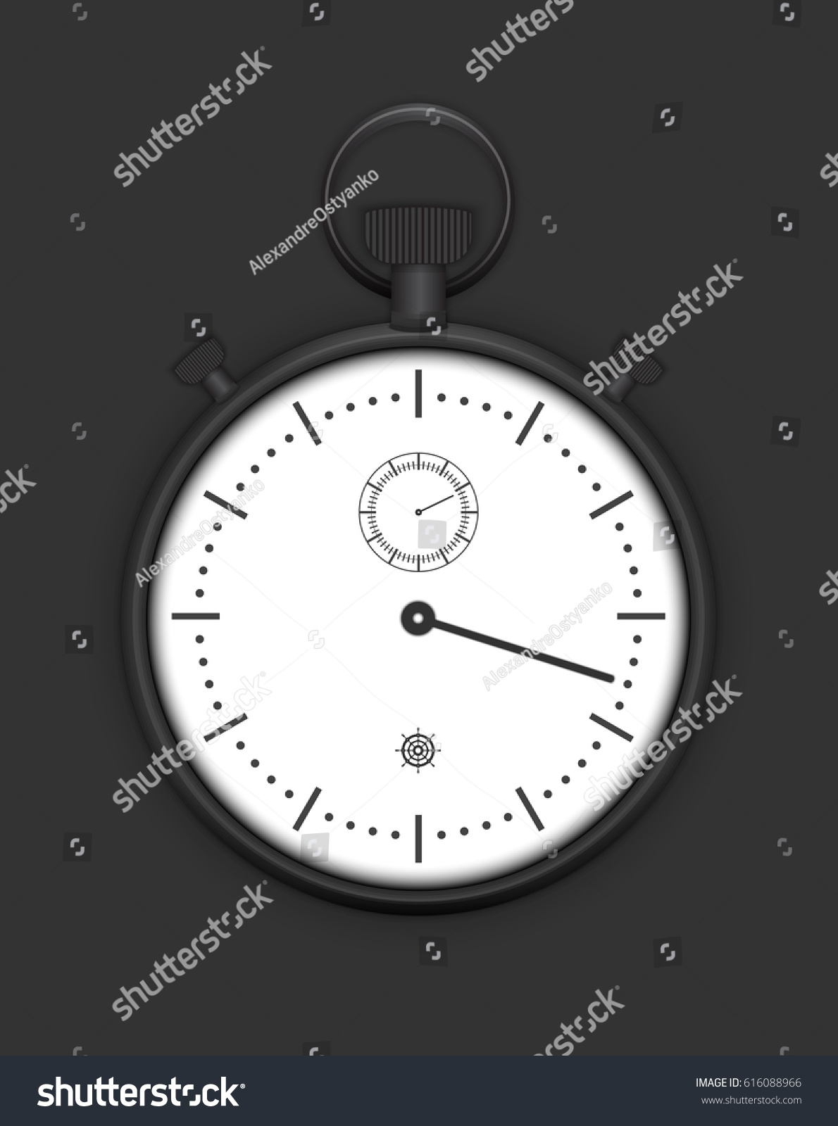 Classic Analog Stopwatch Detailed Vector Stock Vector (Royalty Free ...