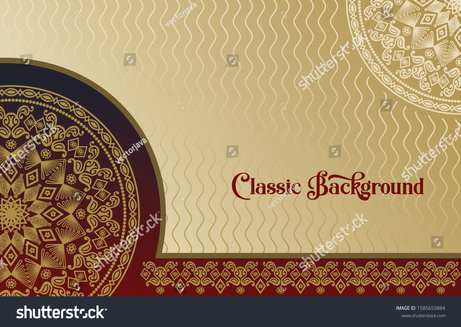 Classic Background Vintage Background Template Vector Stock Vector ...