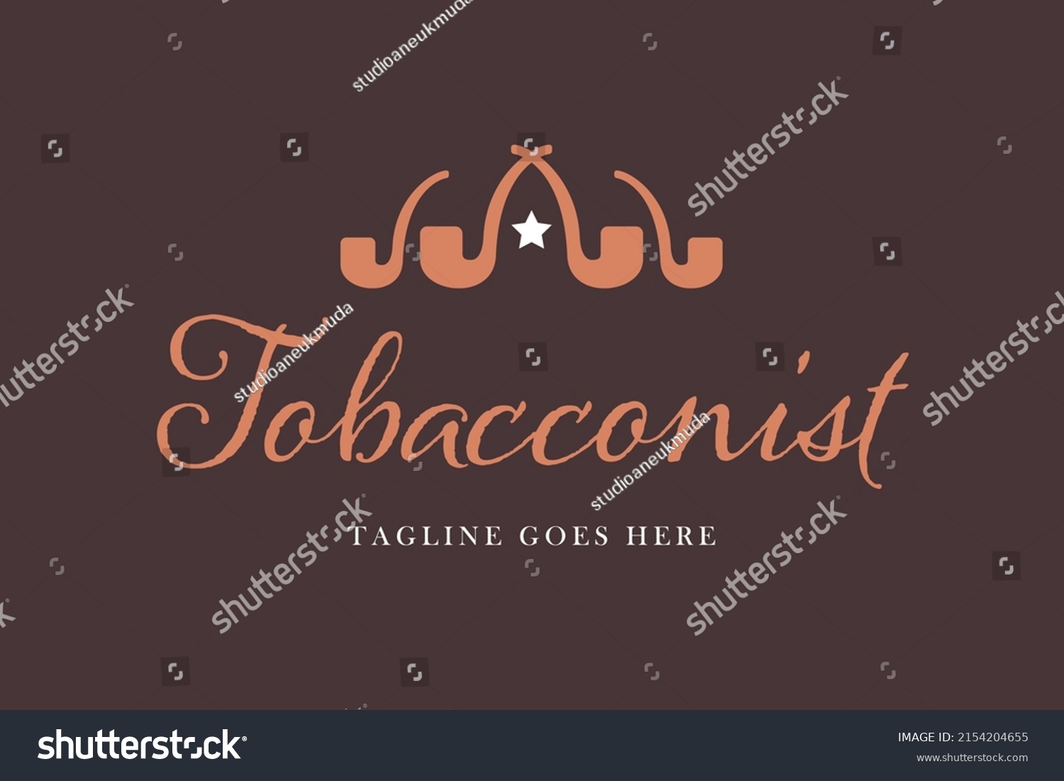 Classic Cigarette Logo Badge Template Stock Vector (Royalty Free ...