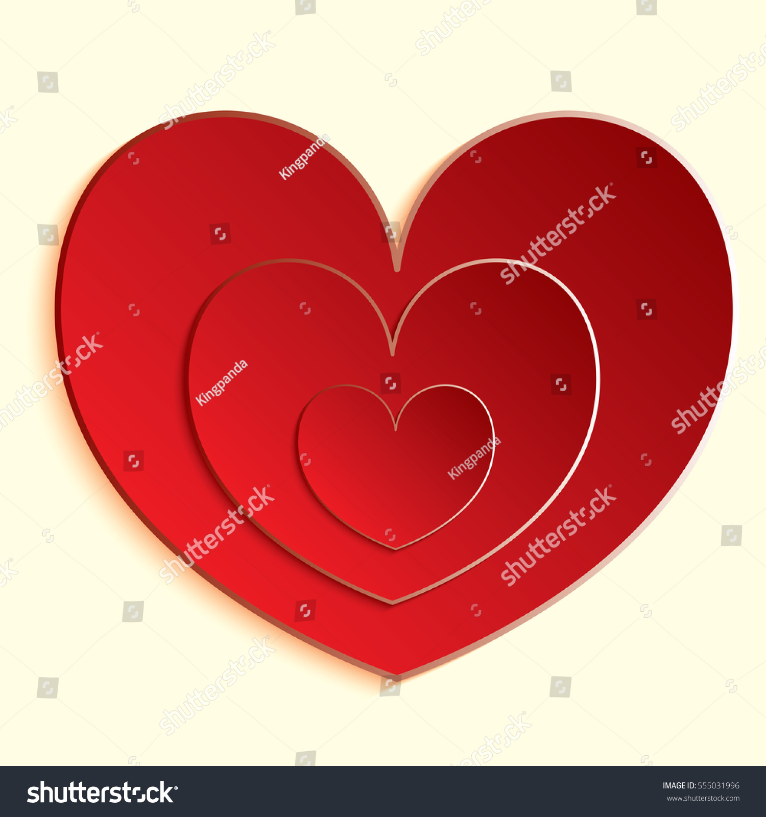 Classic Heart Stock Vector (Royalty Free) 555031996 | Shutterstock