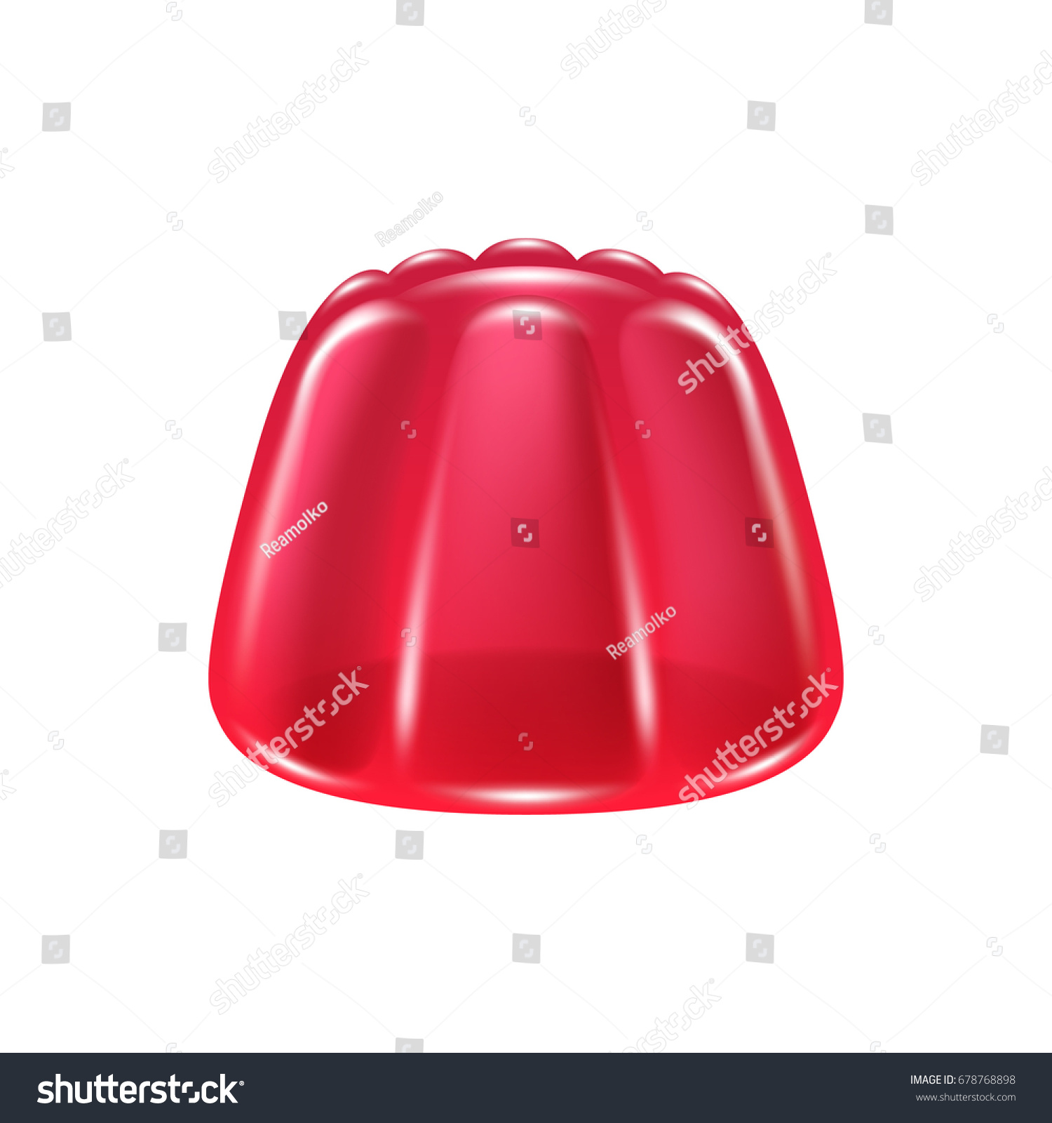 Classic Jelly Candy Icon Realistic Vector Stock Vector (Royalty Free ...