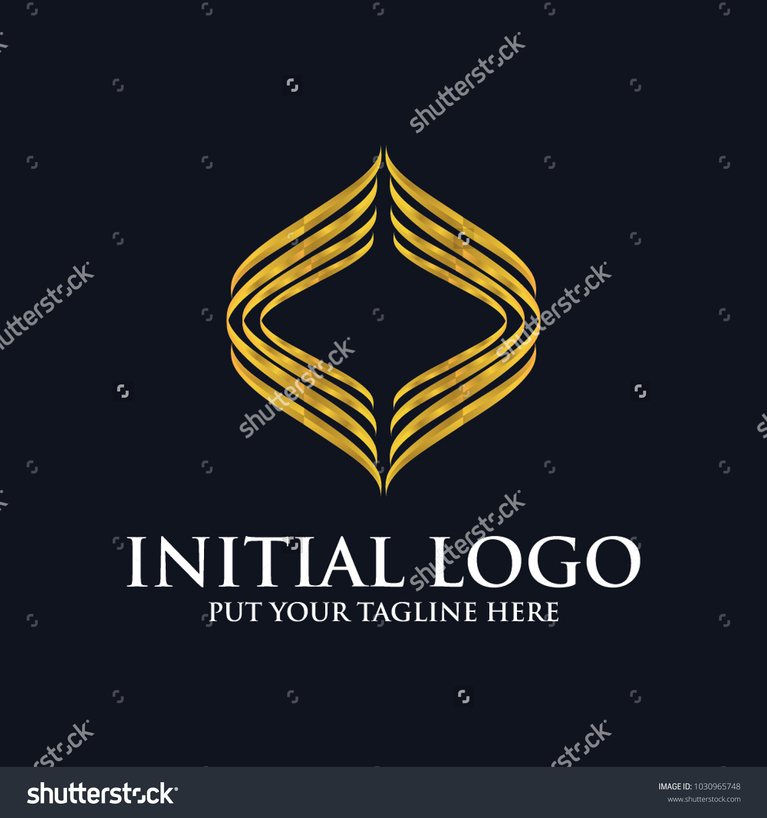 Classic O Infinity Logo Icon Stock Vector (Royalty Free) 1030965748