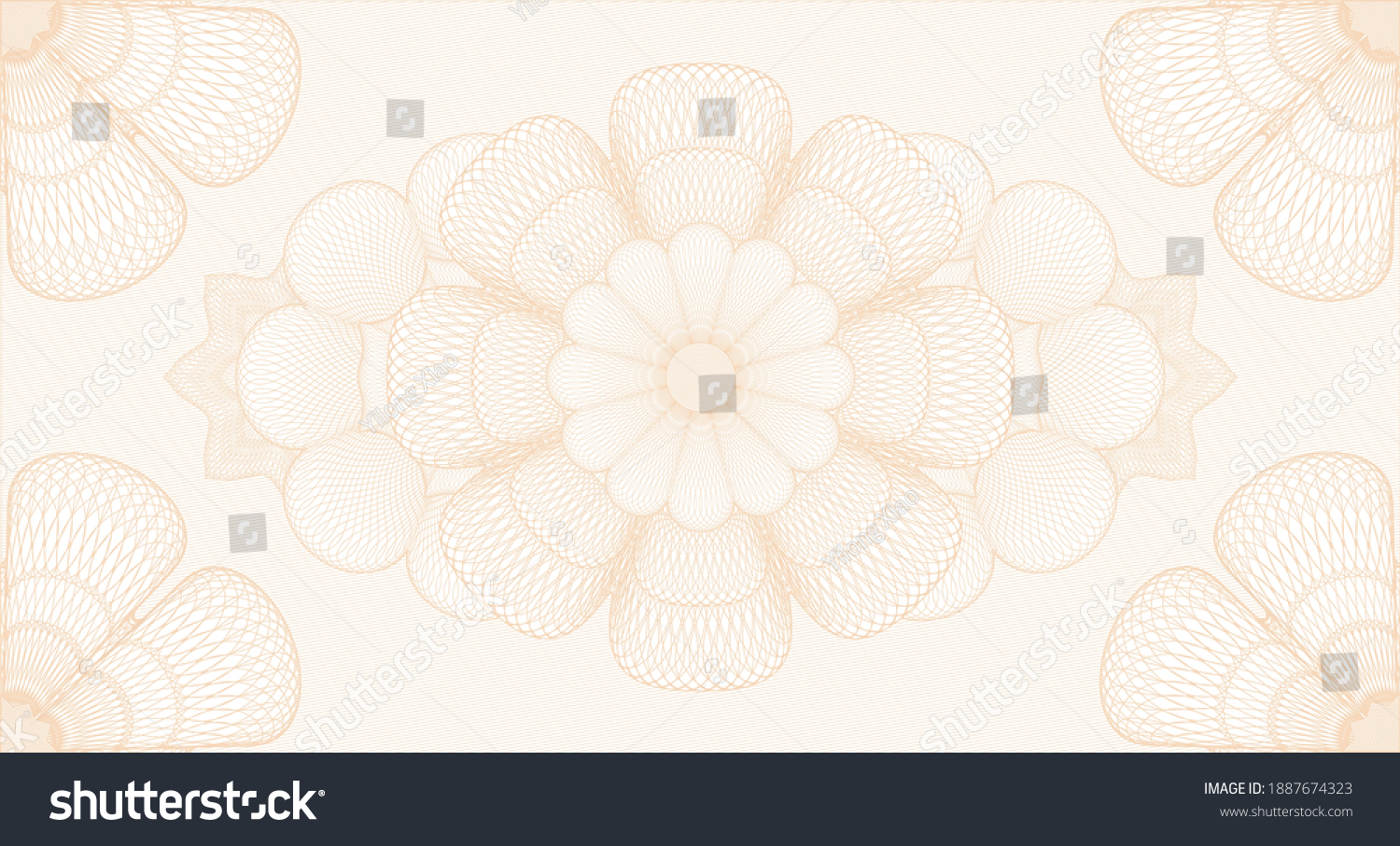 Classic Watermark Pattern Money Vector Illustration Stock Vector ...