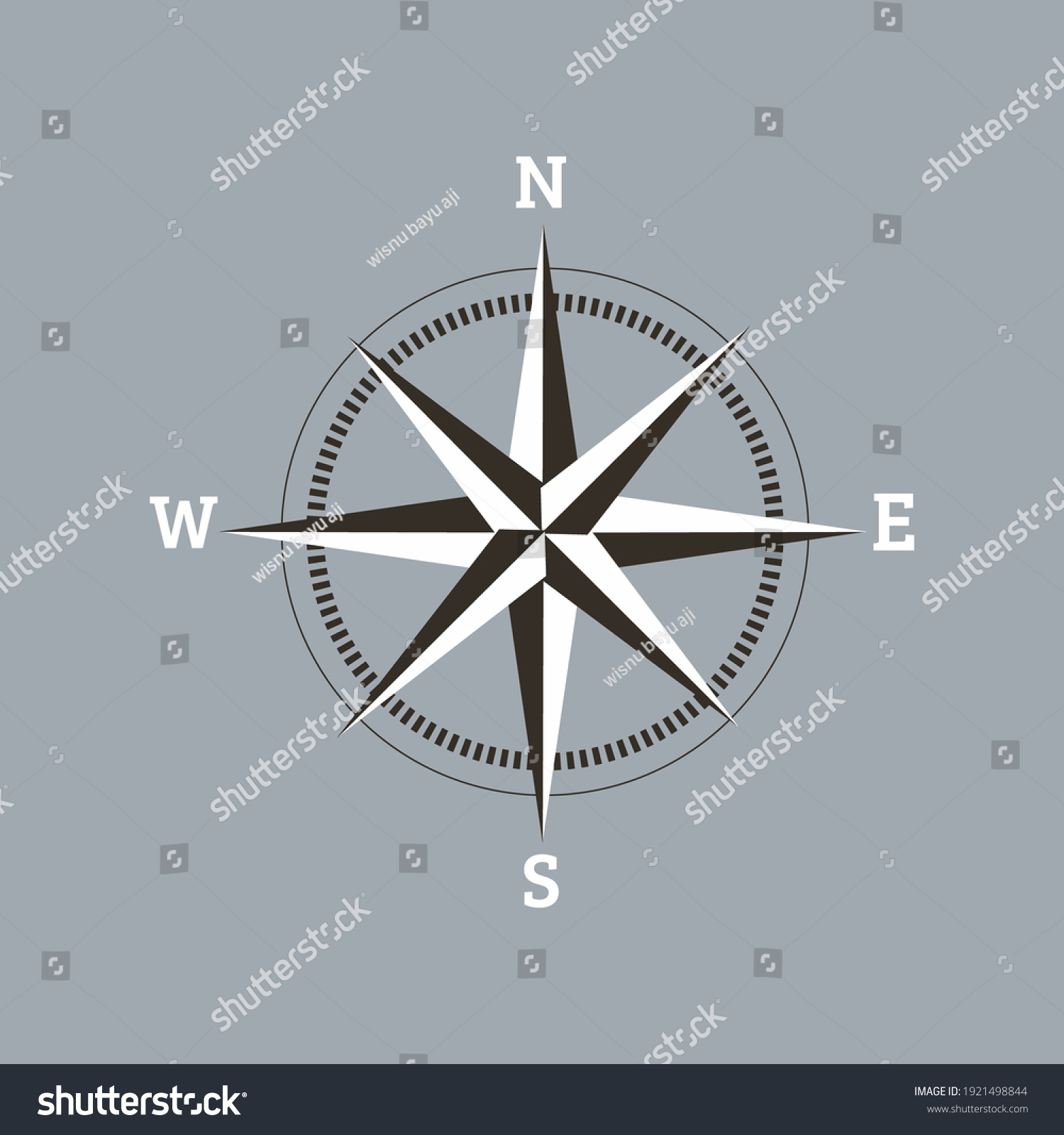 Classic Wind Direction Vector Graphic Illustration: Vector có sẵn (miễn ...
