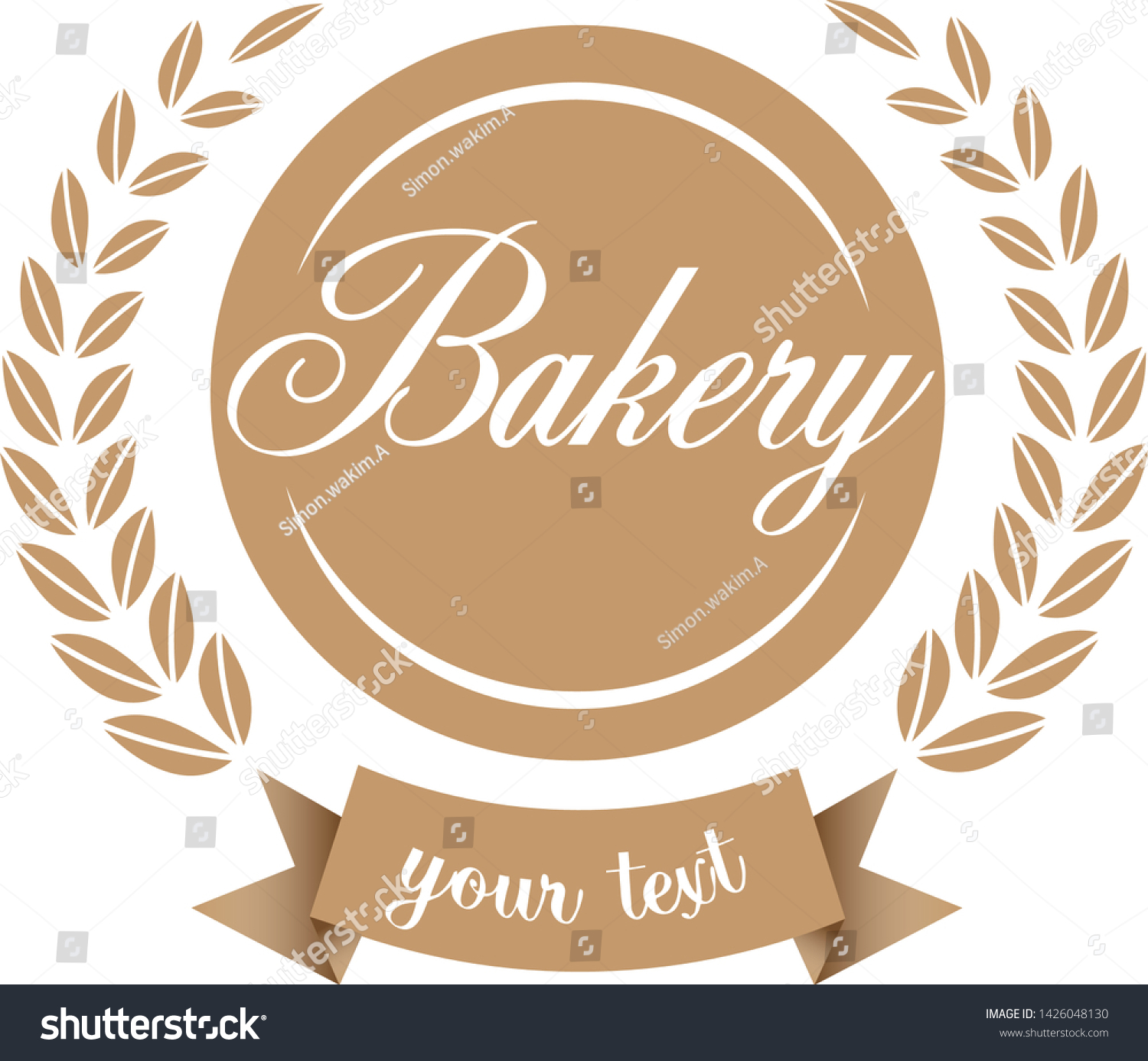 Classical Bakery Logo Vector Illustration Bakers: เวกเตอร์สต็อก (ปลอด ...