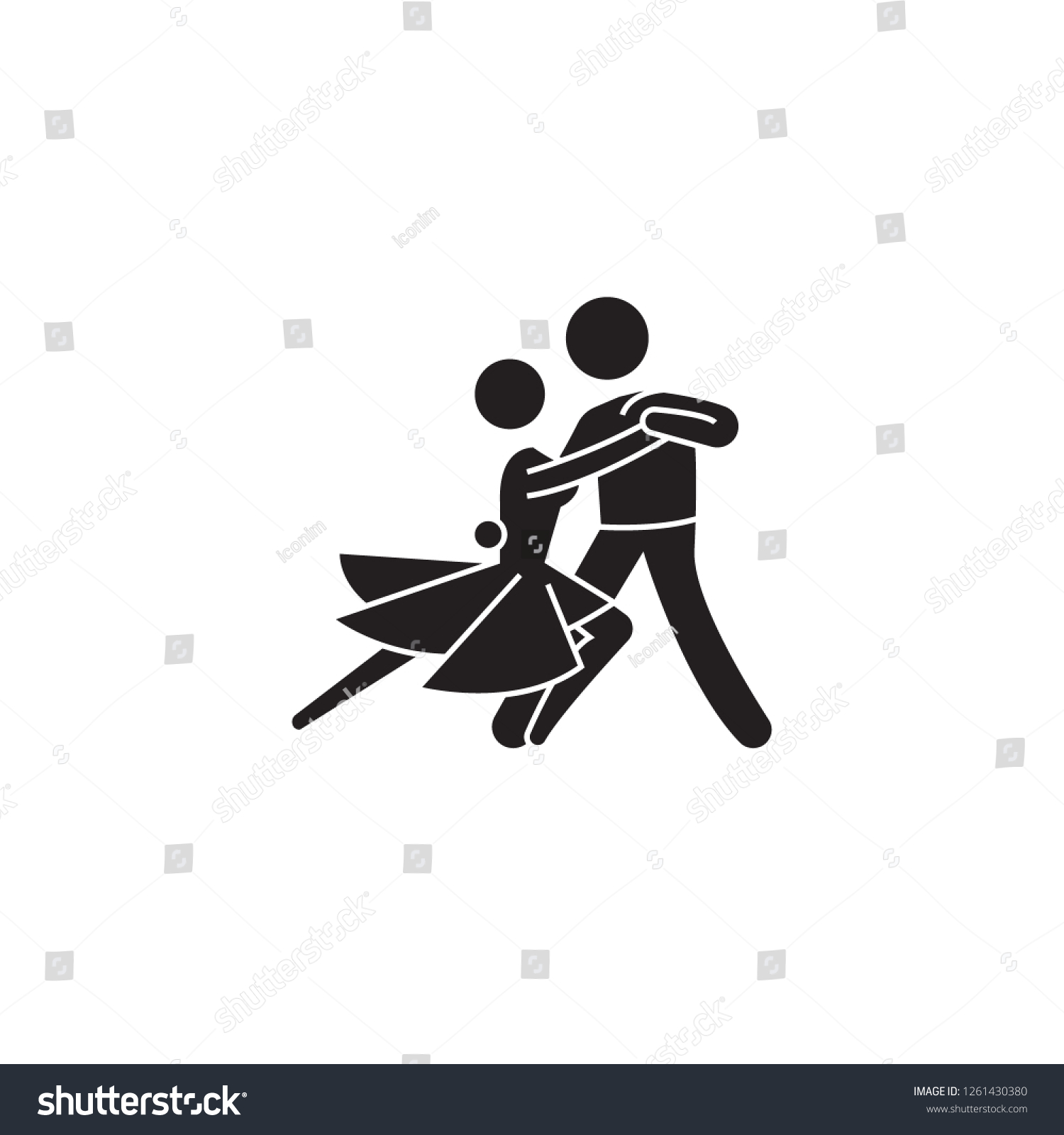 Classical Dance Black Vector Concept Icon Stock Vector (Royalty Free ...