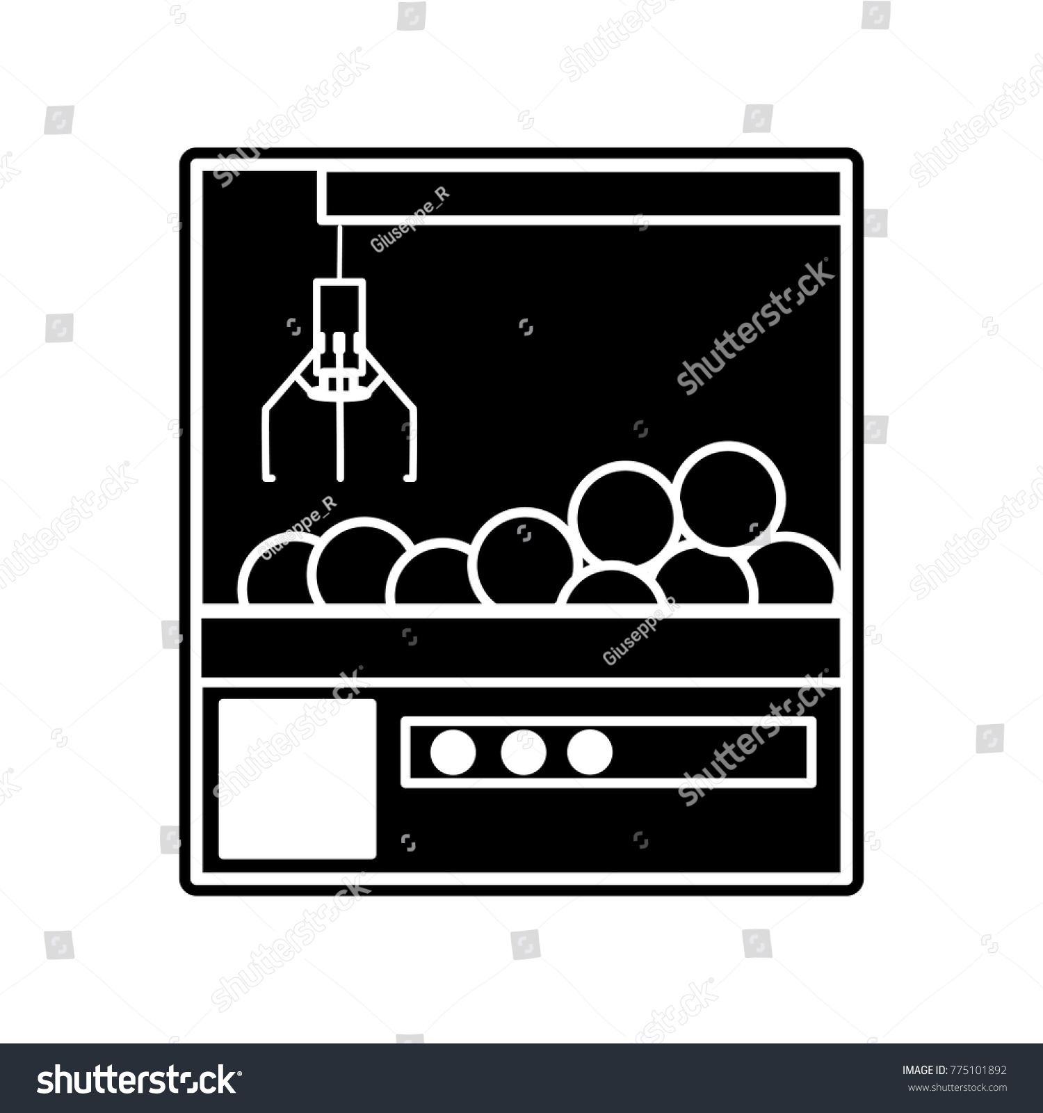 Claw Machine Design Stock Vector (Royalty Free) 775101892 | Shutterstock