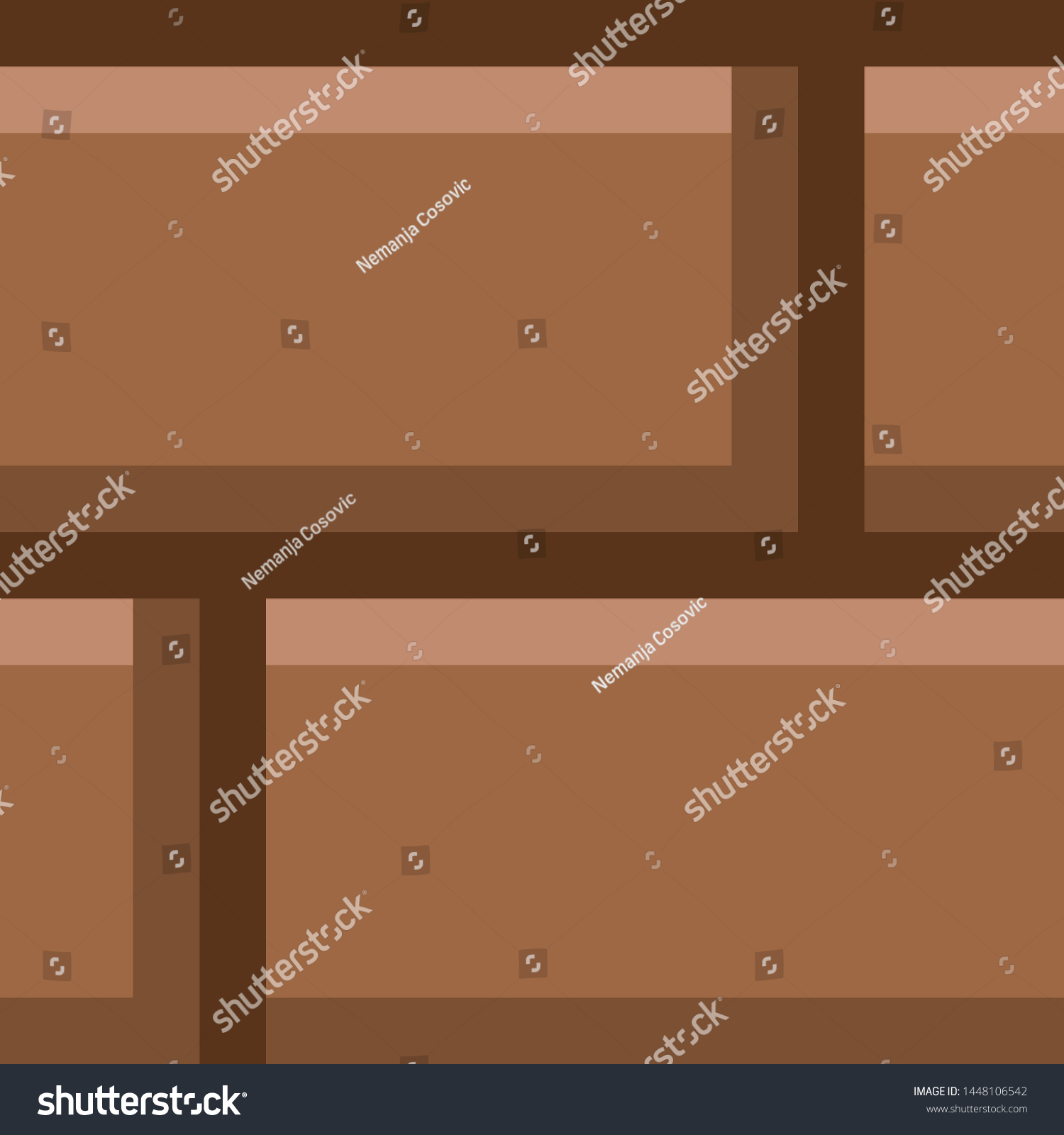 Clay Brick Wall Pixelated 16x16 Vector Stock Vector (Royalty Free ...