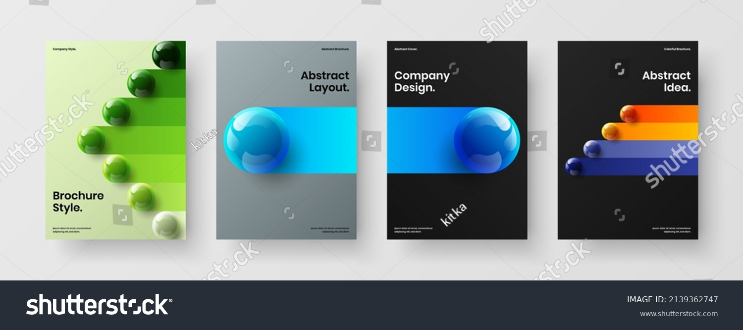 Clean Handbill A4 Vector Design Concept Stock Vector (Royalty Free ...