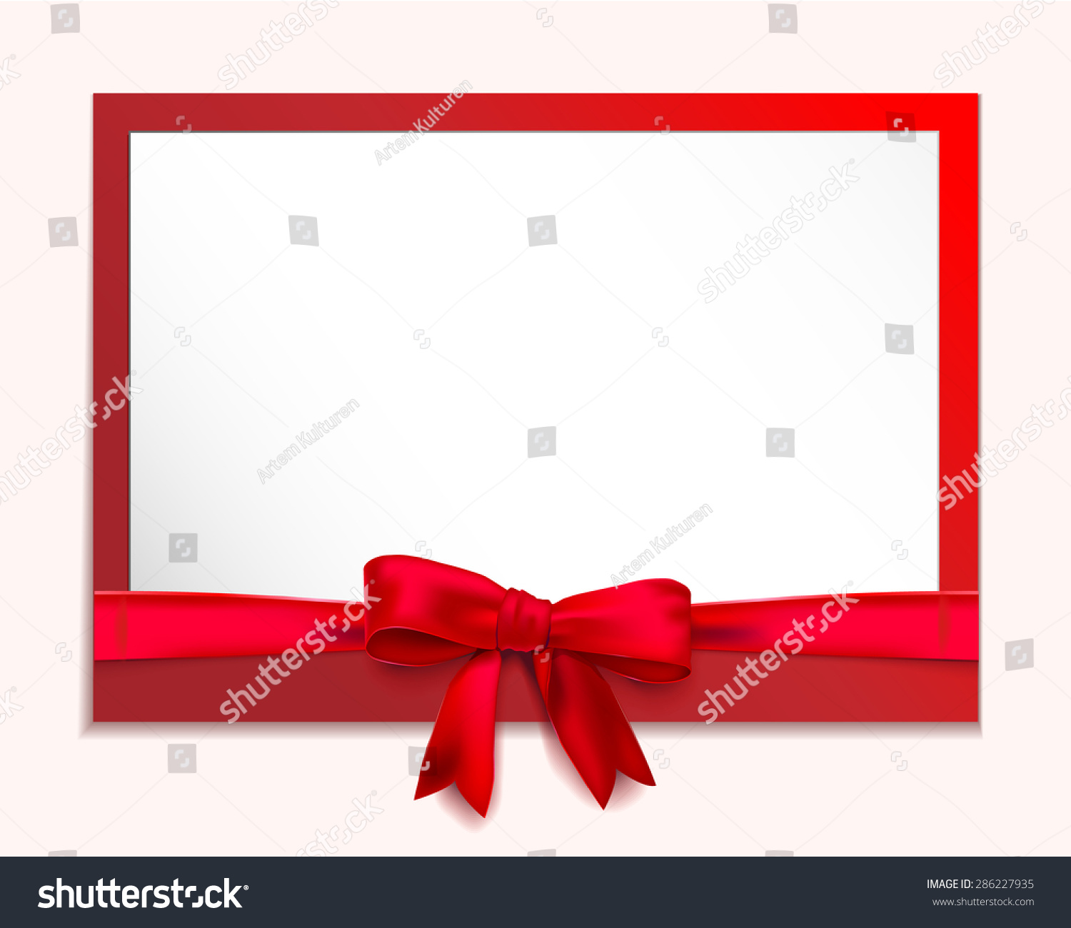 Clean Horizontal Rectangular Pattern Blank Invitation Stock Vector ...