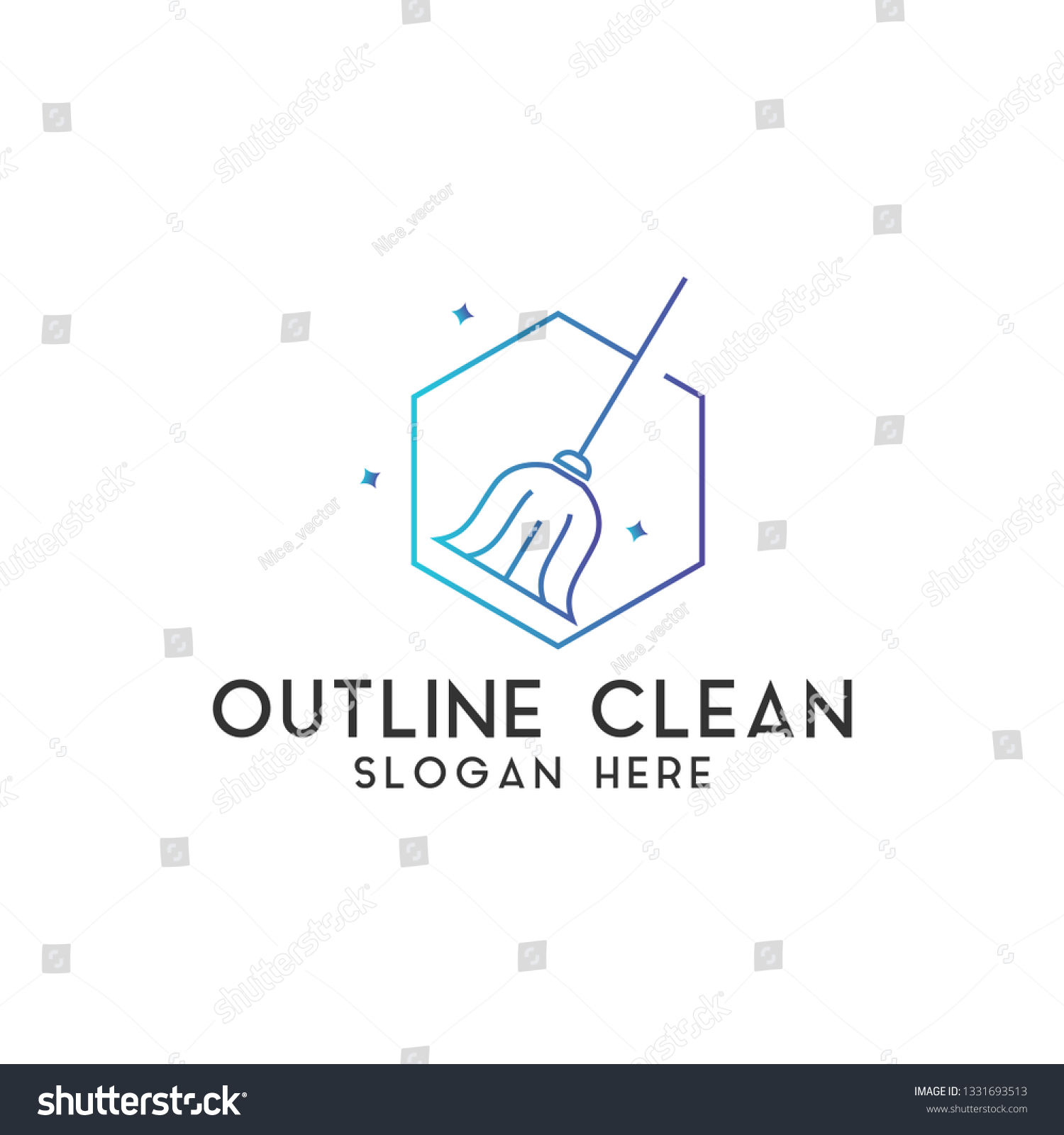Clean Logo Design Template Vector Isolated Stock Vector (Royalty Free ...