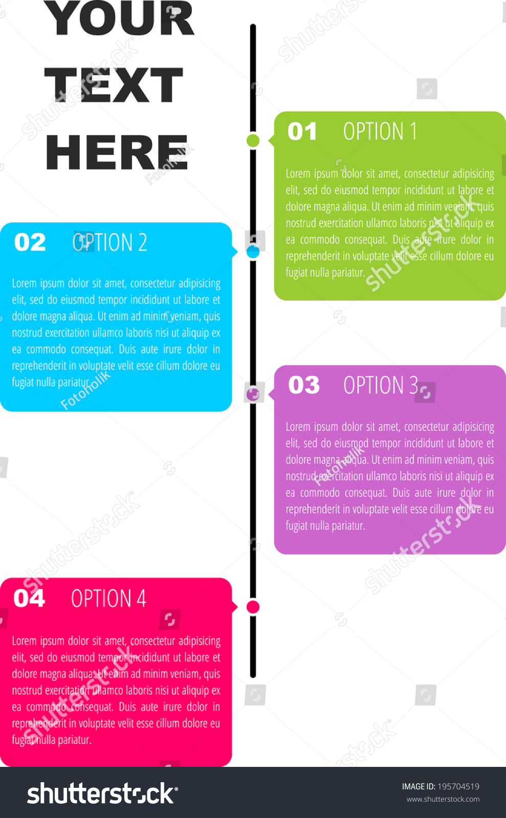 Clean Modern Timeline Design Template Stock Vector (Royalty Free) 195704519