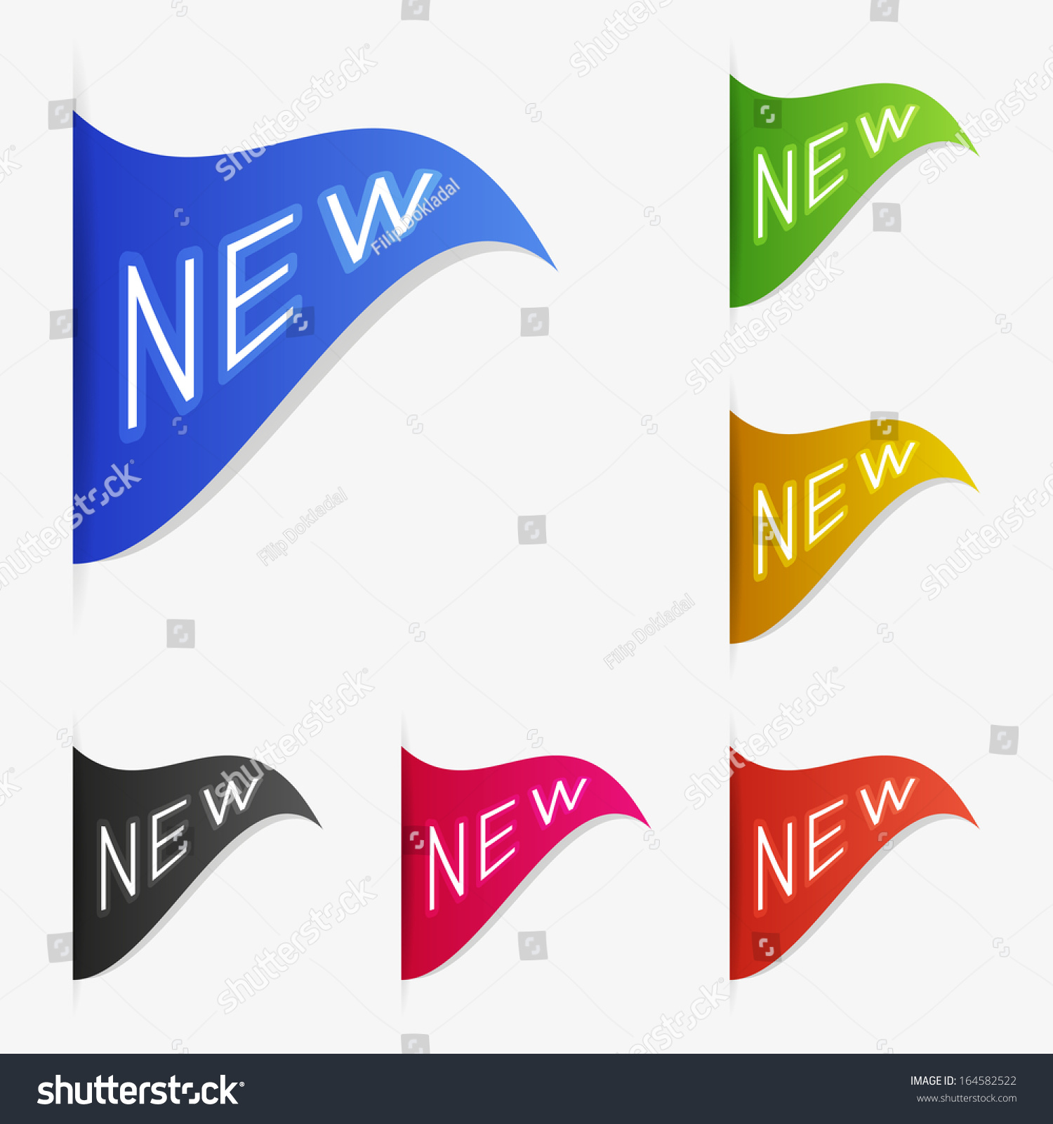 Clean Vector Color Flags New Text Stock Vector (Royalty Free) 164582522 ...