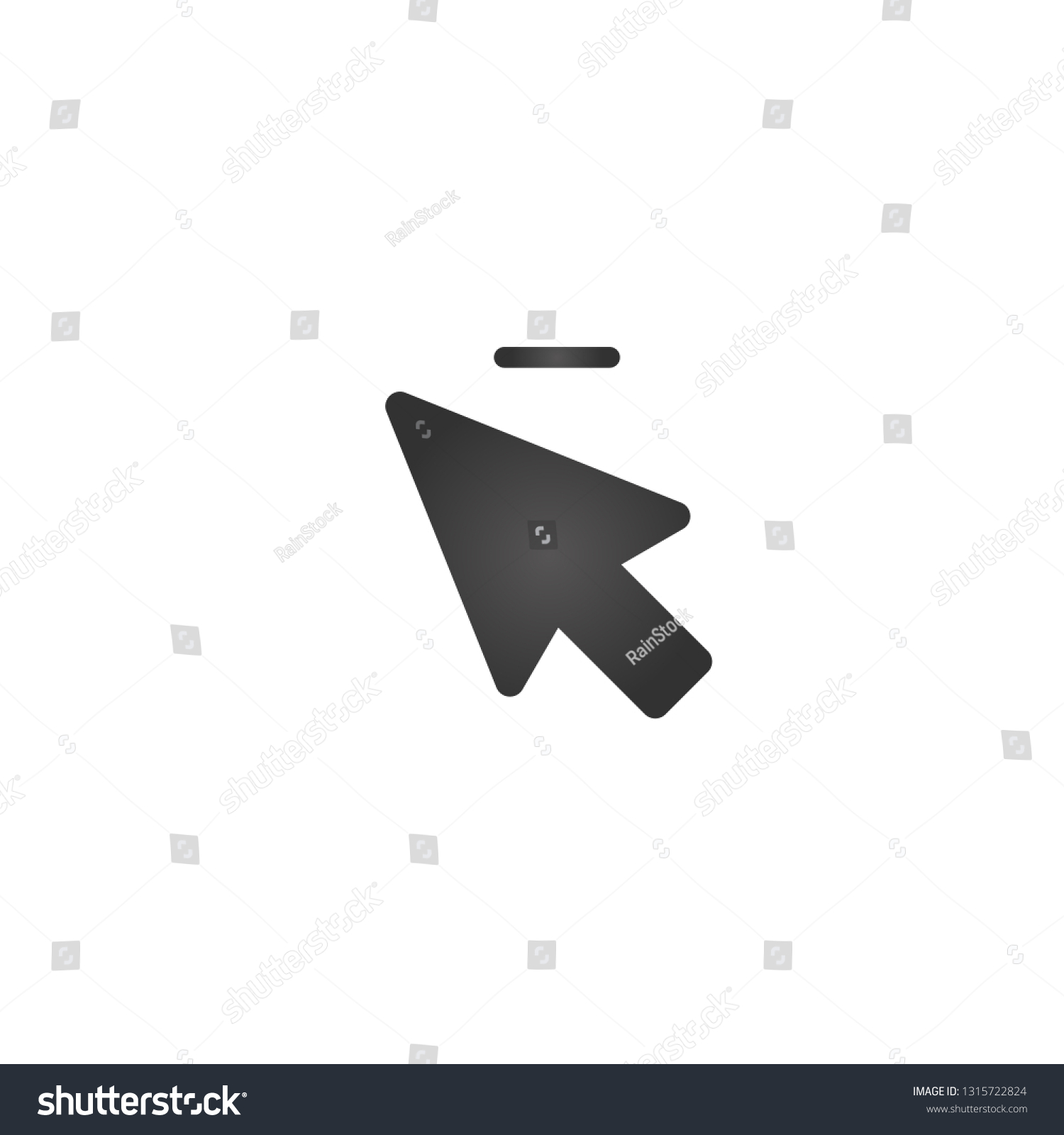 Clean Vector Modern Cursor Symbol Icon Stock Vector (Royalty Free ...