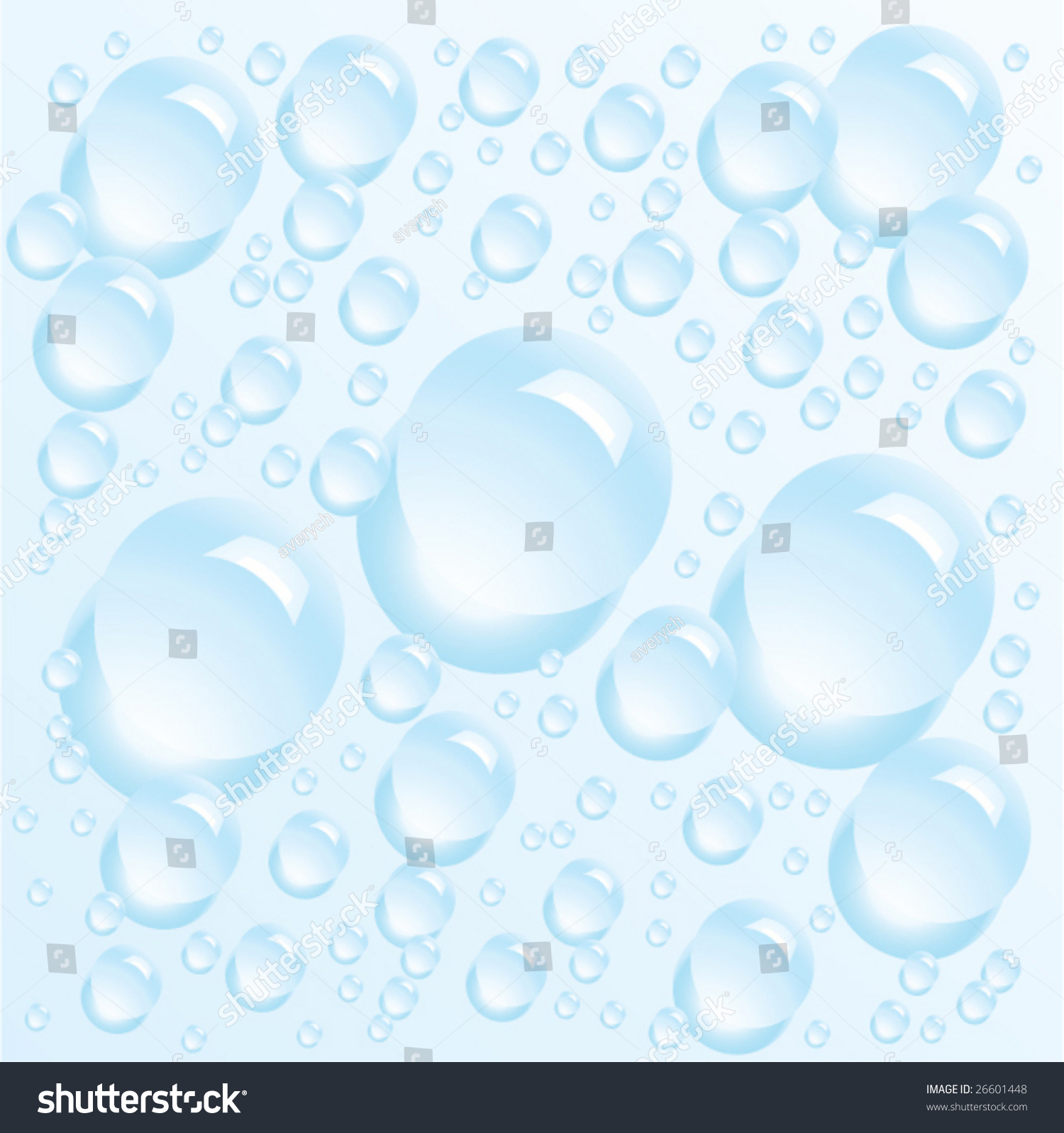 Clean Water Bubbles Vector Illustrations Stock Vector (Royalty Free ...