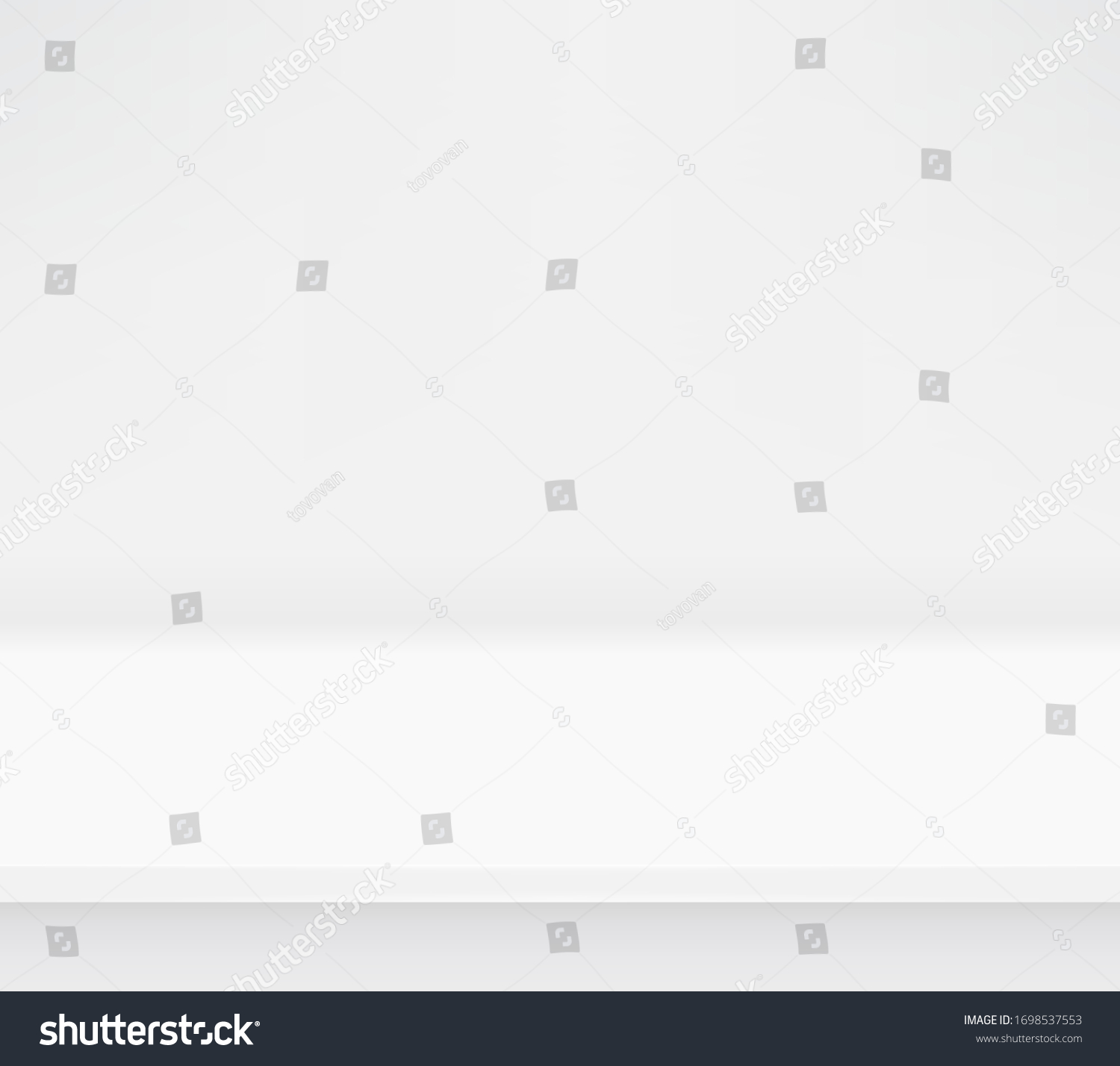 Clean White Table Vector Mockup Template: เวกเตอร์สต็อก (ปลอดค่า ...
