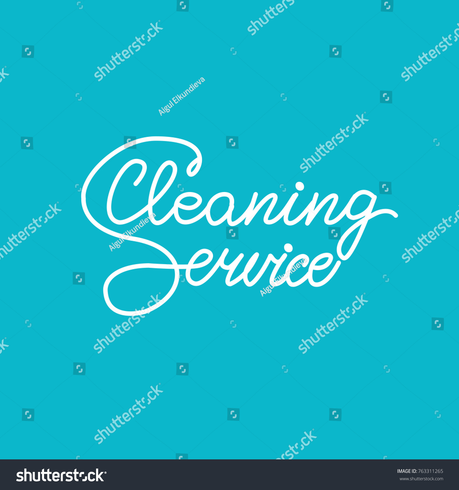 Cleaning Service Logo Design Vector Illustration Stock Vector (Royalty ...