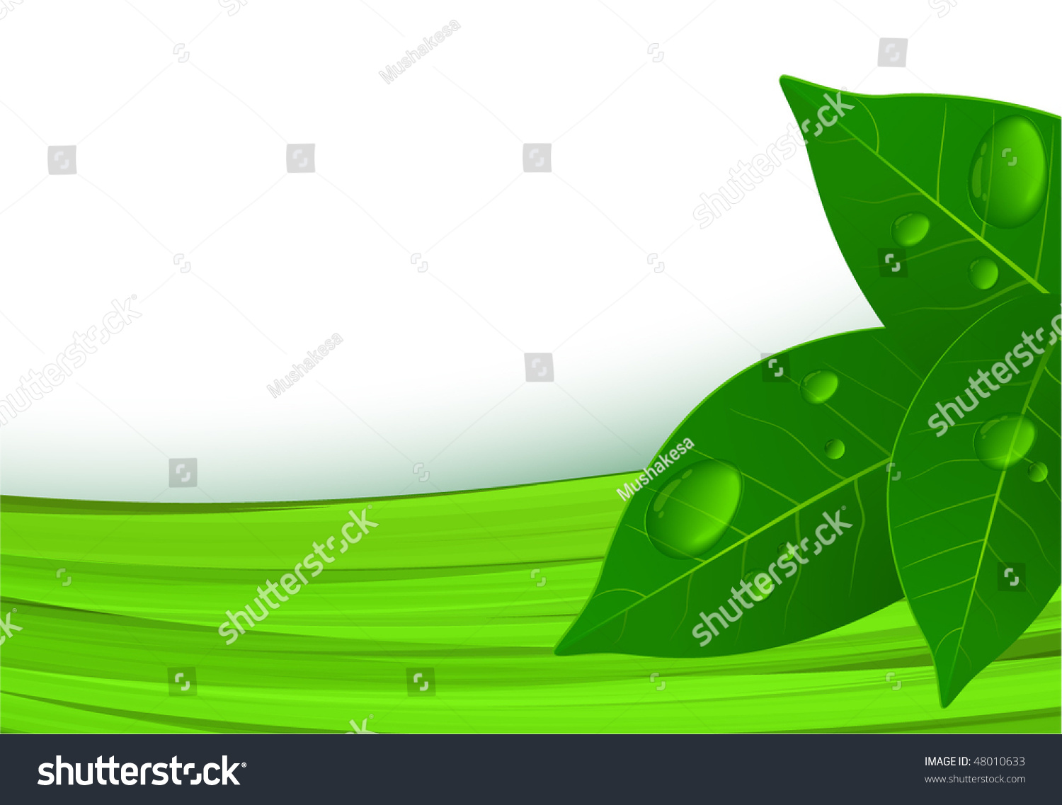 Clear Green Abstract Vector Background Stock Vector (Royalty Free ...